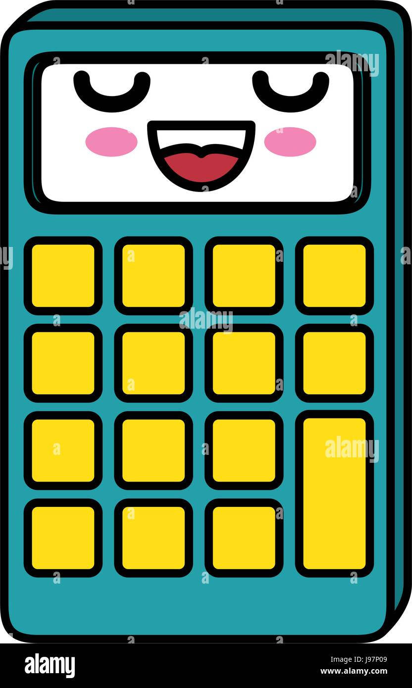 kawaii calculator icon Stock Vector Image & Art - Alamy