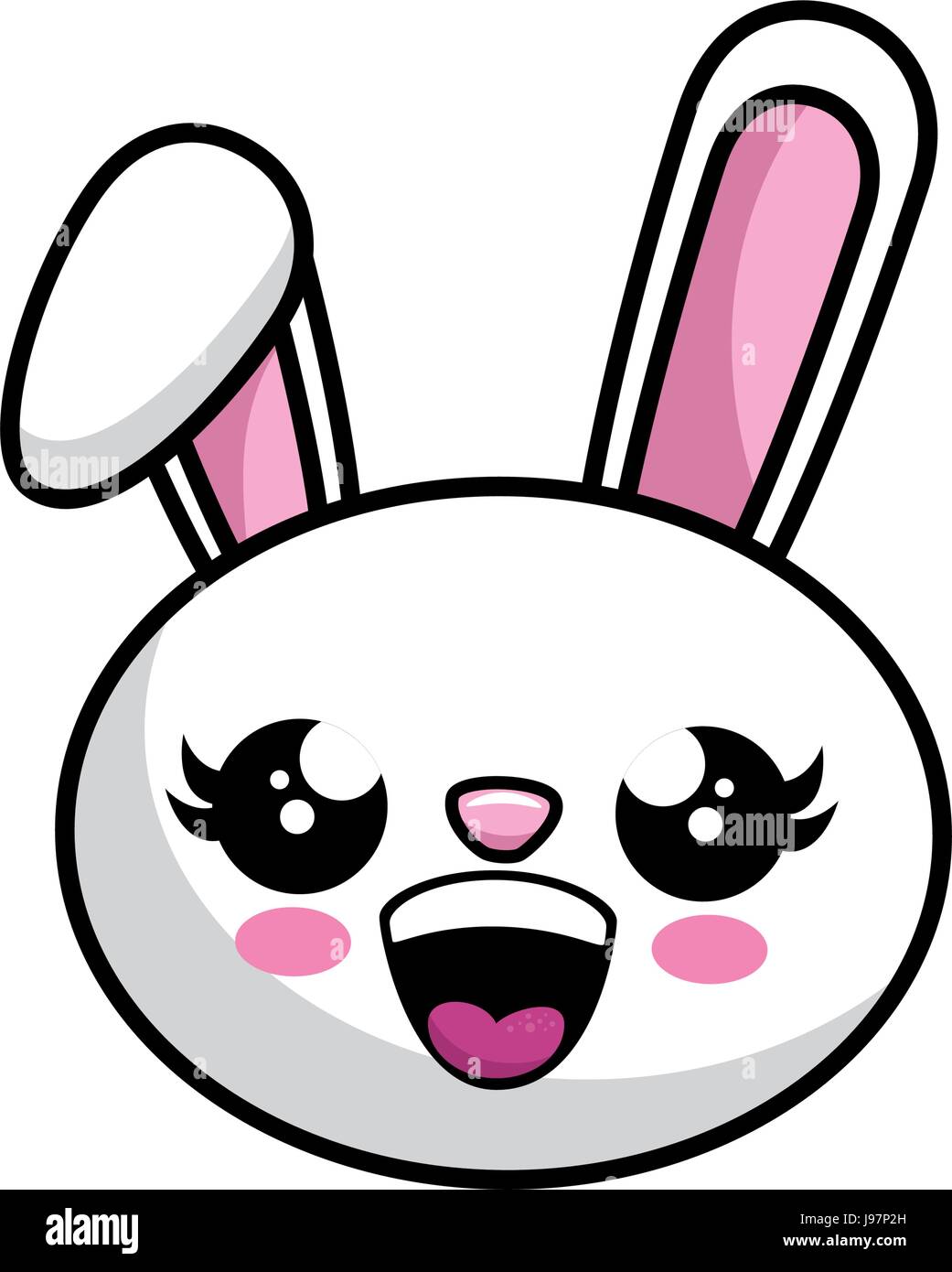 kawaii rabbit icon Stock Vector Image & Art - Alamy