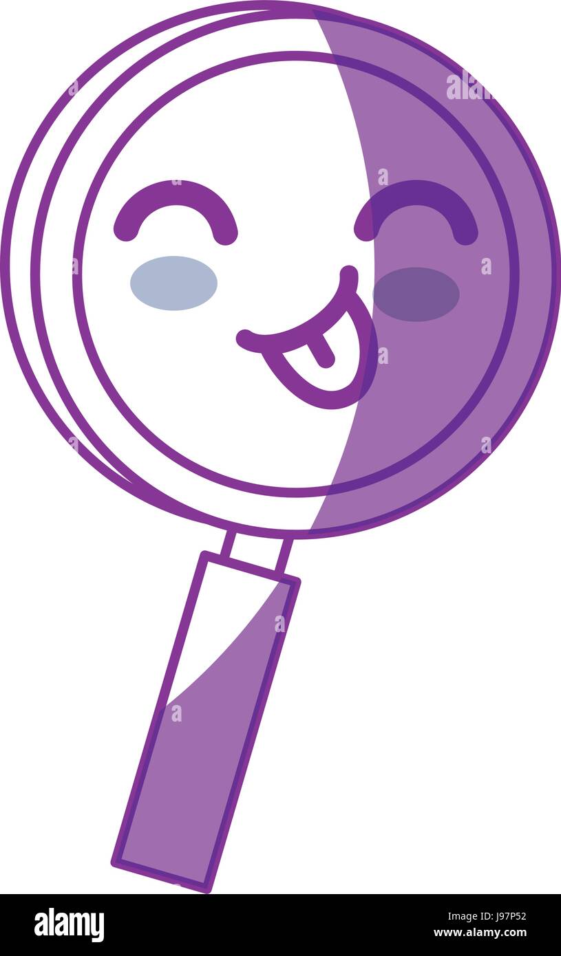 kawaii magnifying glass icon Stock Vector Image & Art - Alamy