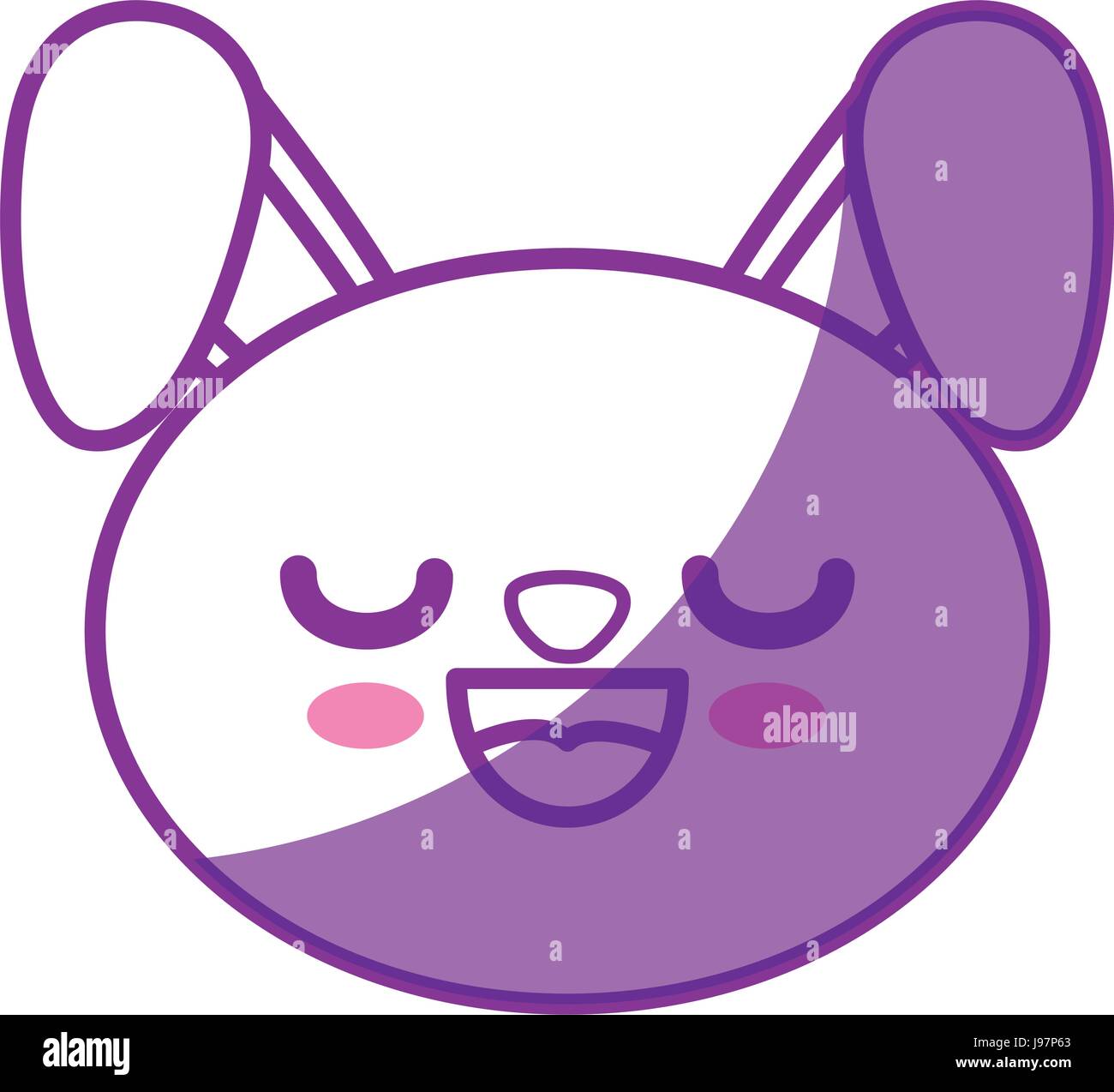 kawaii rabbit icon Stock Vector Image & Art - Alamy