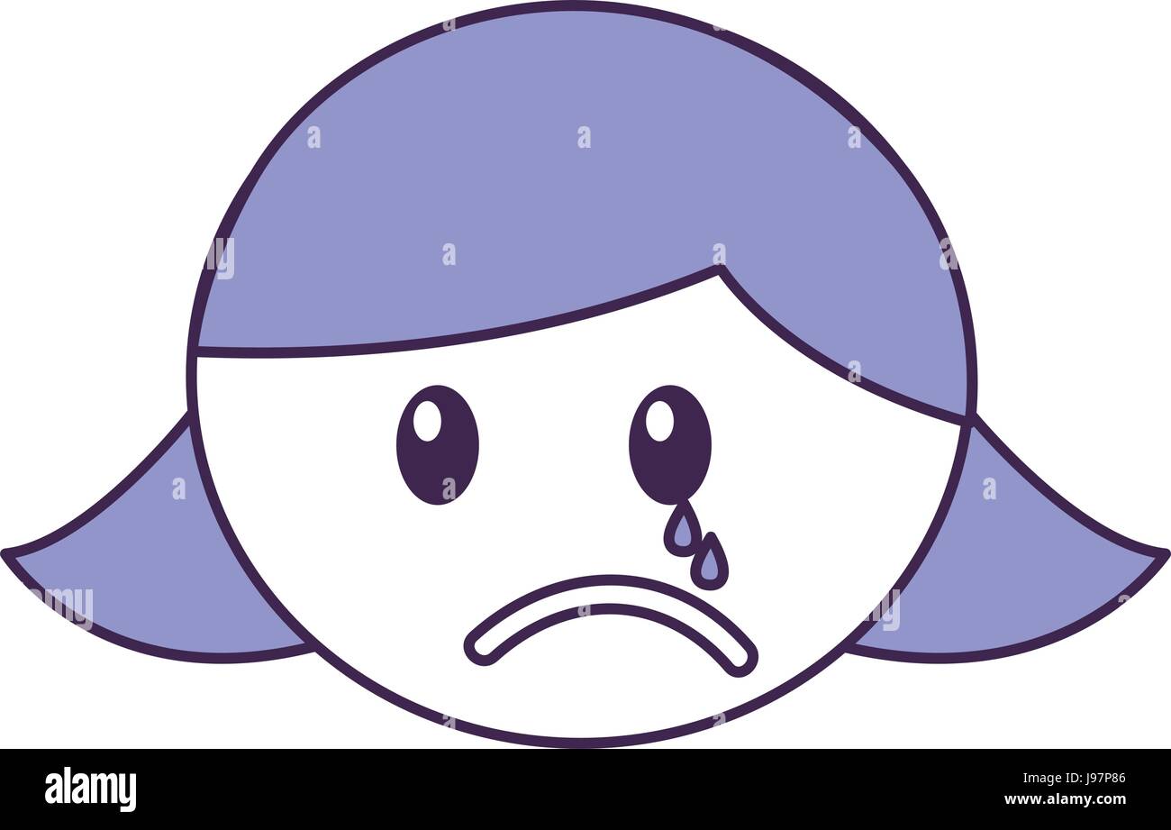 head girl crying expression Stock Vector Image & Art - Alamy