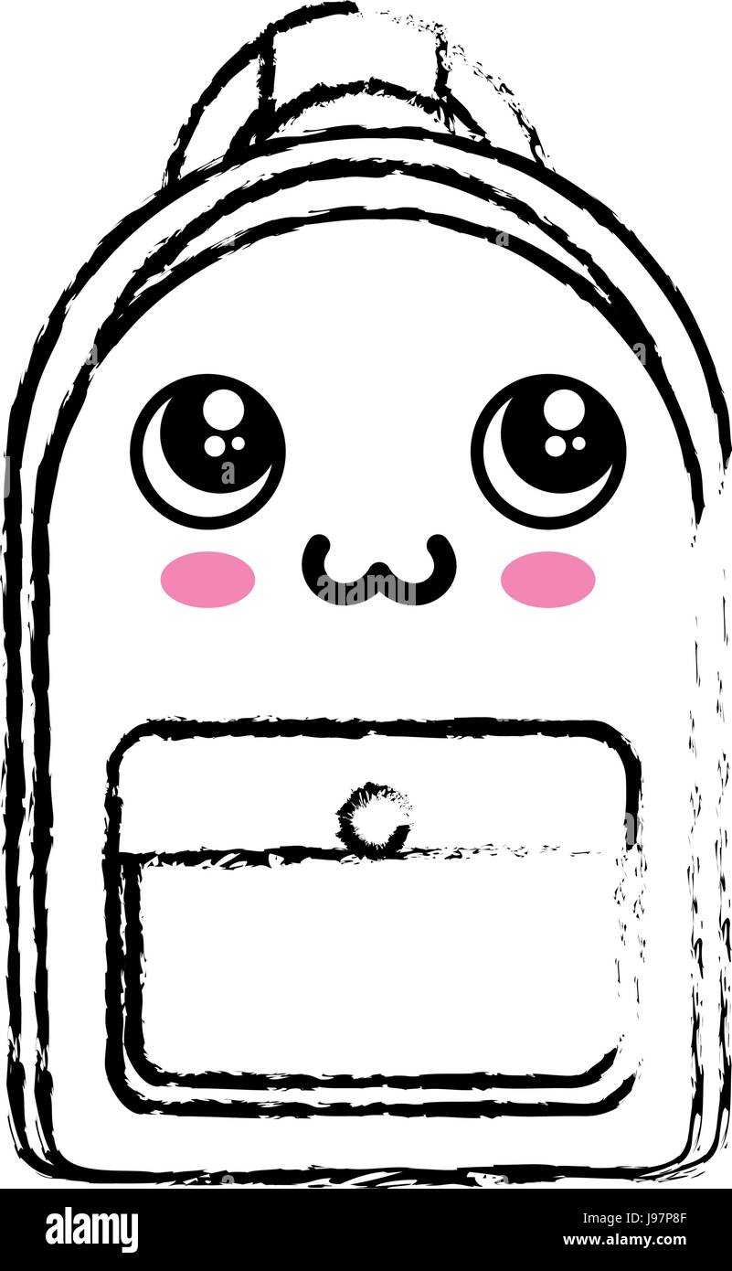 kawaii backpack icon Stock Vector Image & Art - Alamy