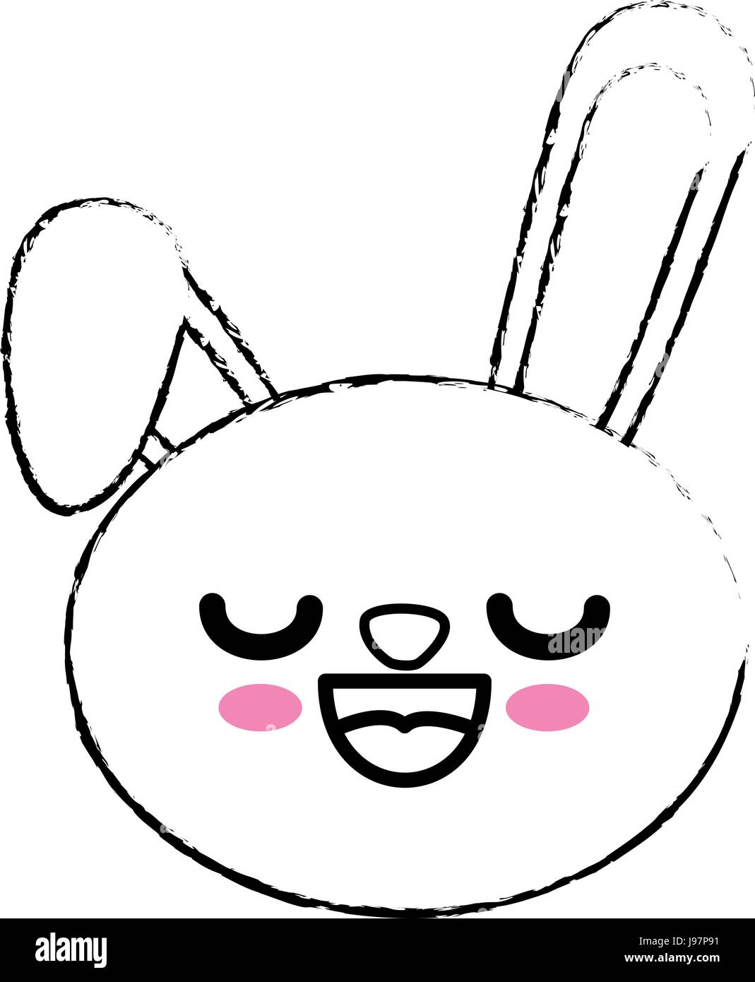 kawaii rabbit icon Stock Vector Image & Art - Alamy