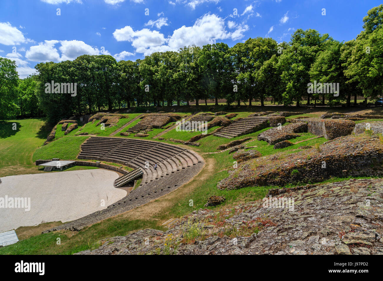 France, Saone et Loire, Autun, Roman theater Stock Photo - Alamy