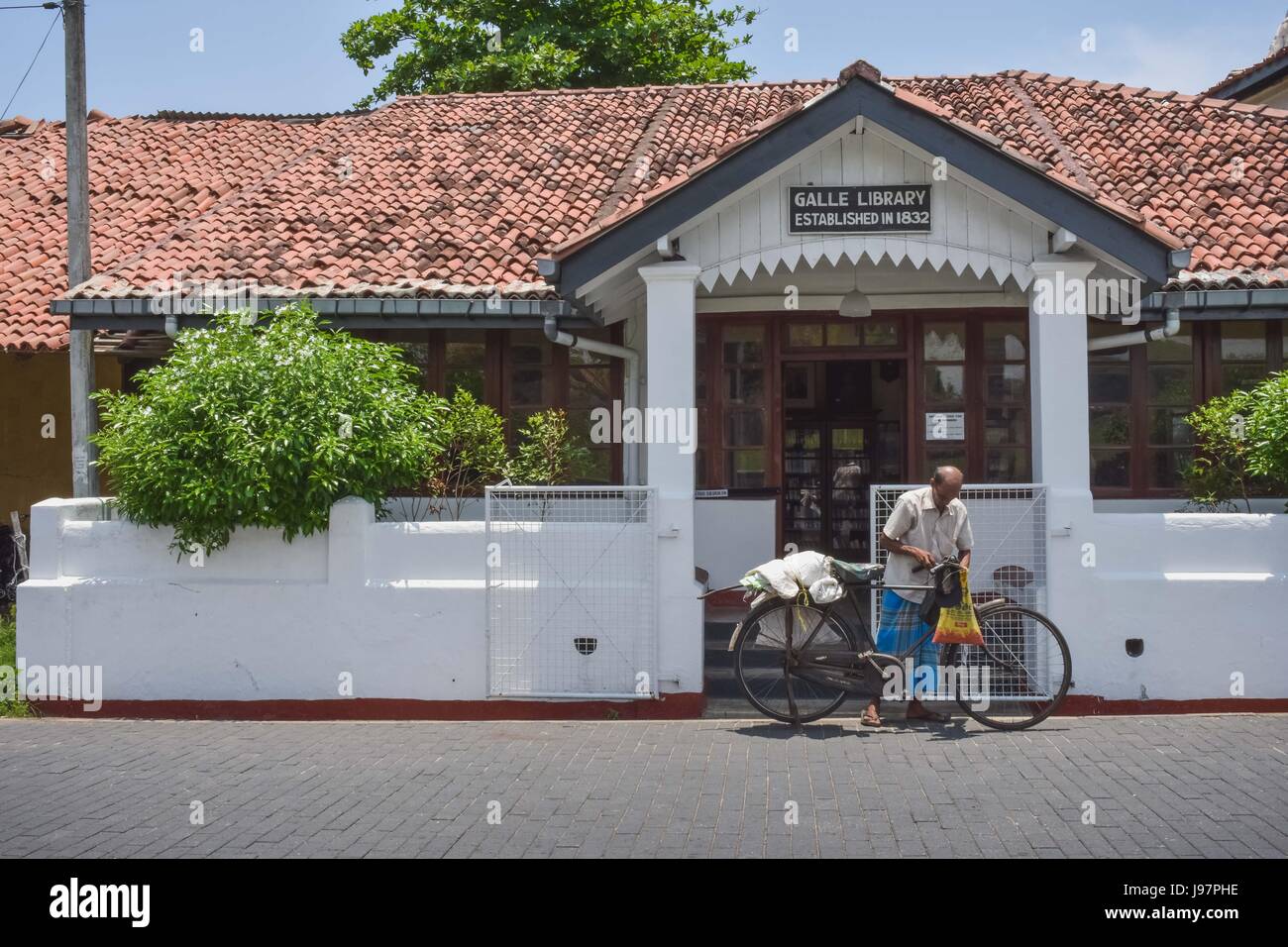 Old Library at Galle Stock Photo - Alamy