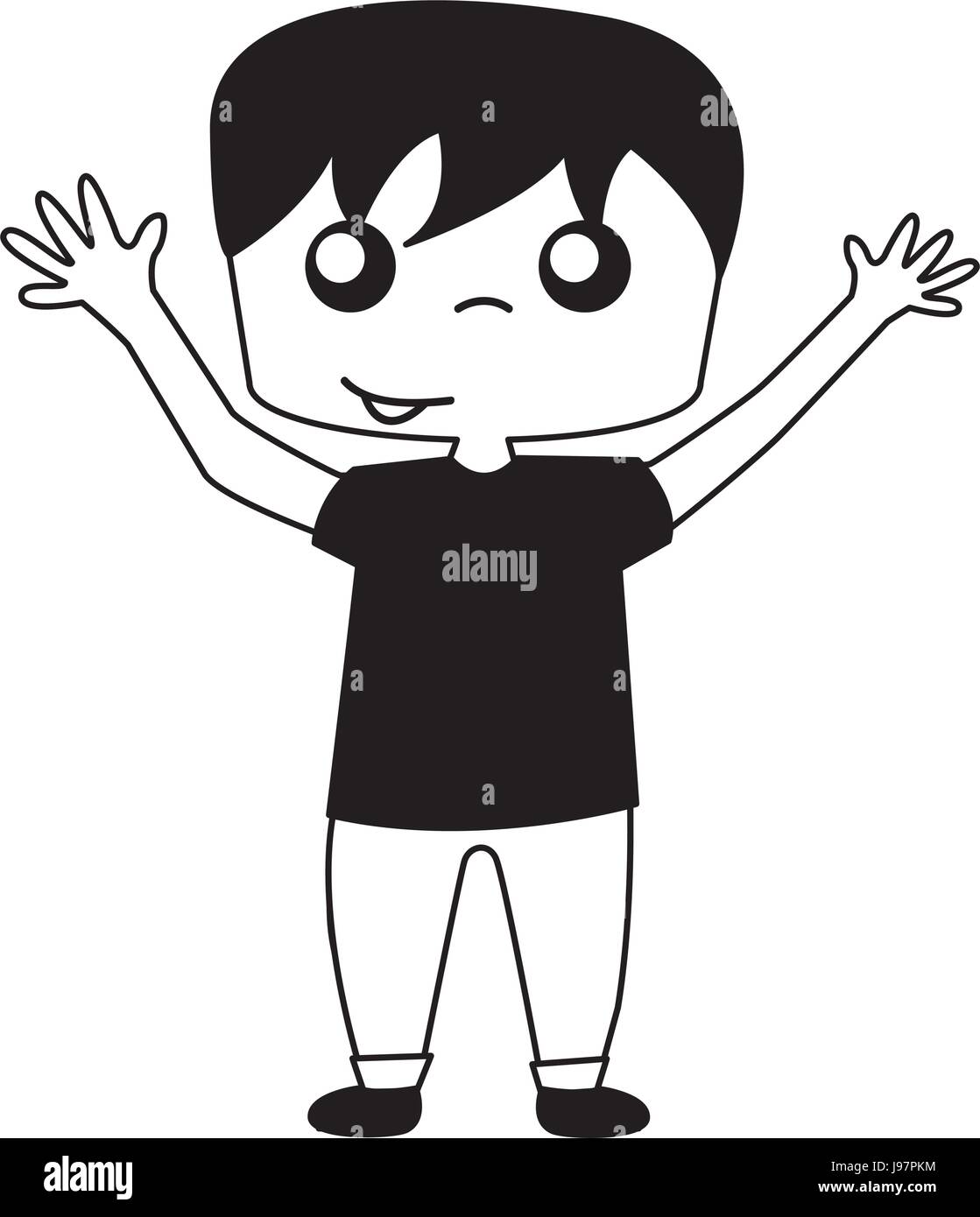 cute boy drawing icon Stock Vector Image & Art - Alamy