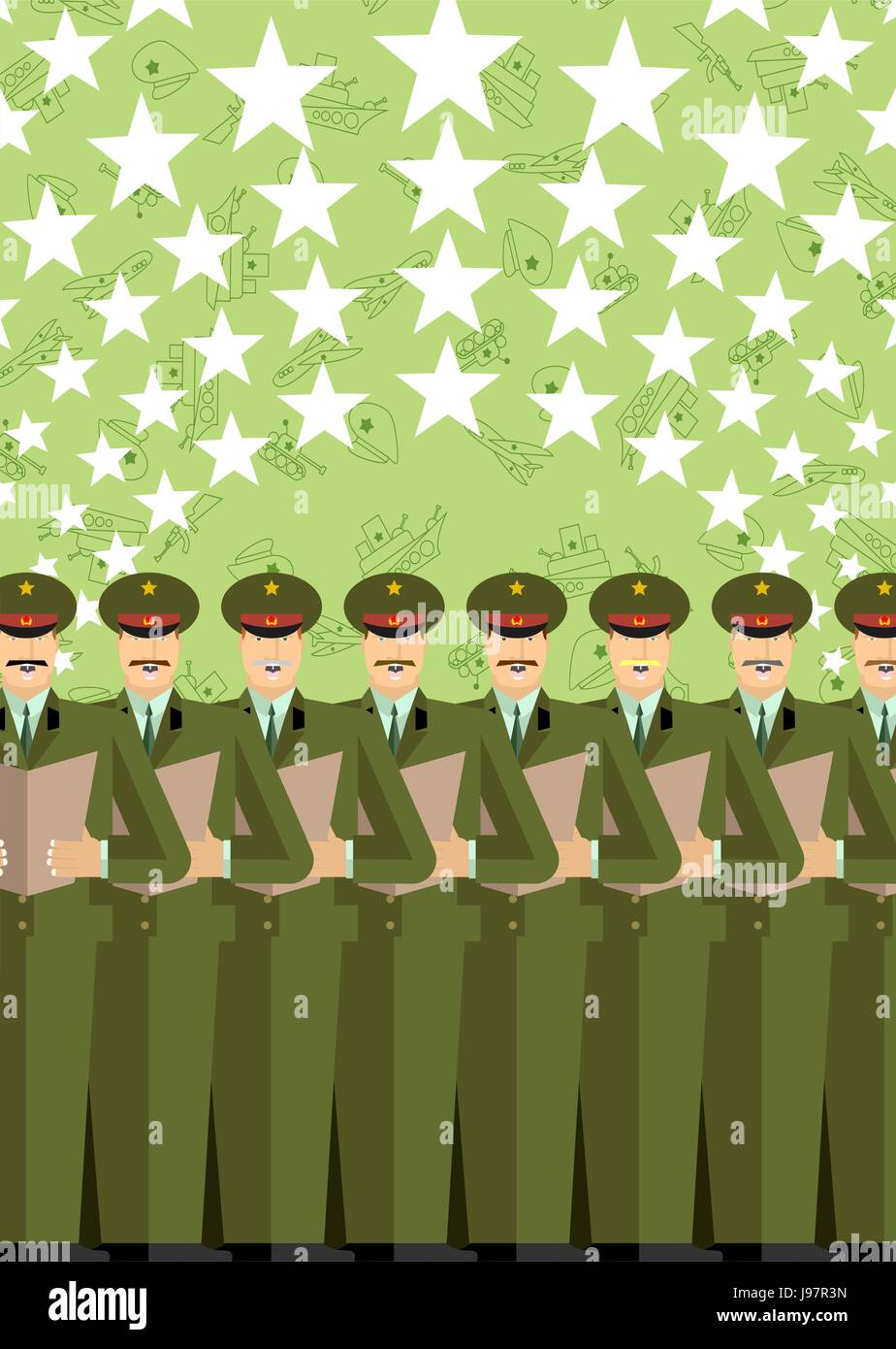 Military choir with Fireworks. 9 May. The soldiers sing Stock Vector ...