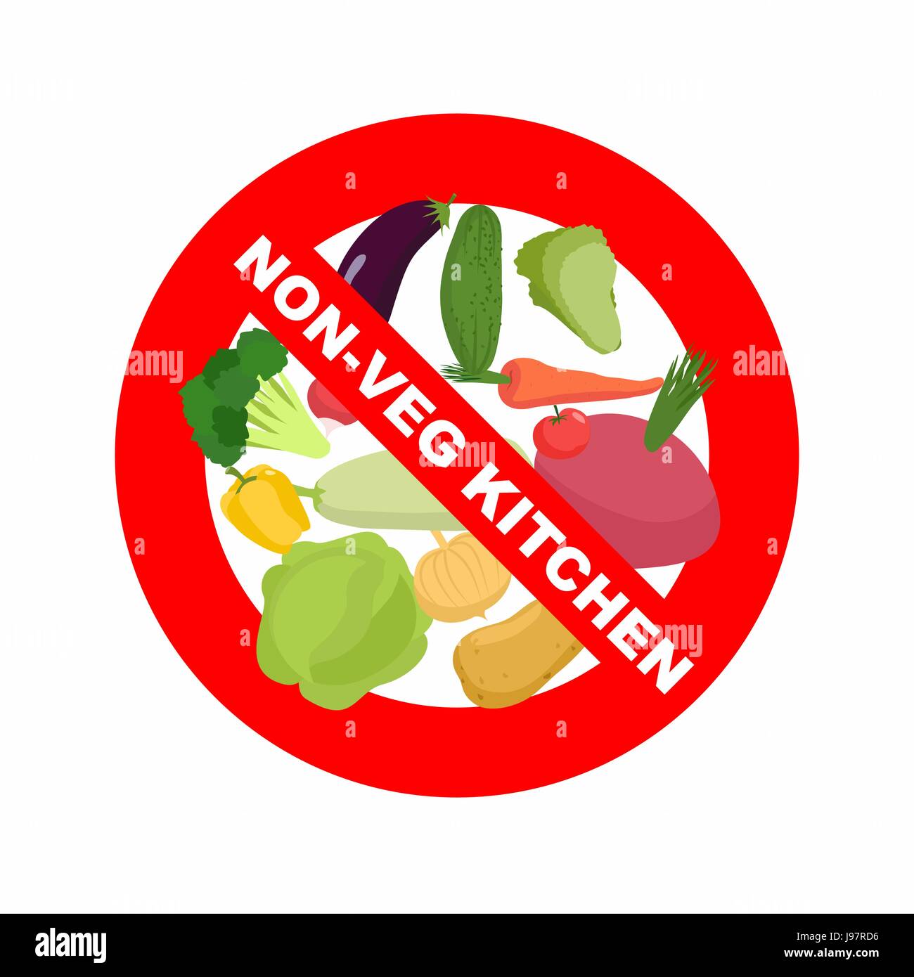 Stop sign. Banning Red sign. Strikethrough vegetables: potatoes and ...