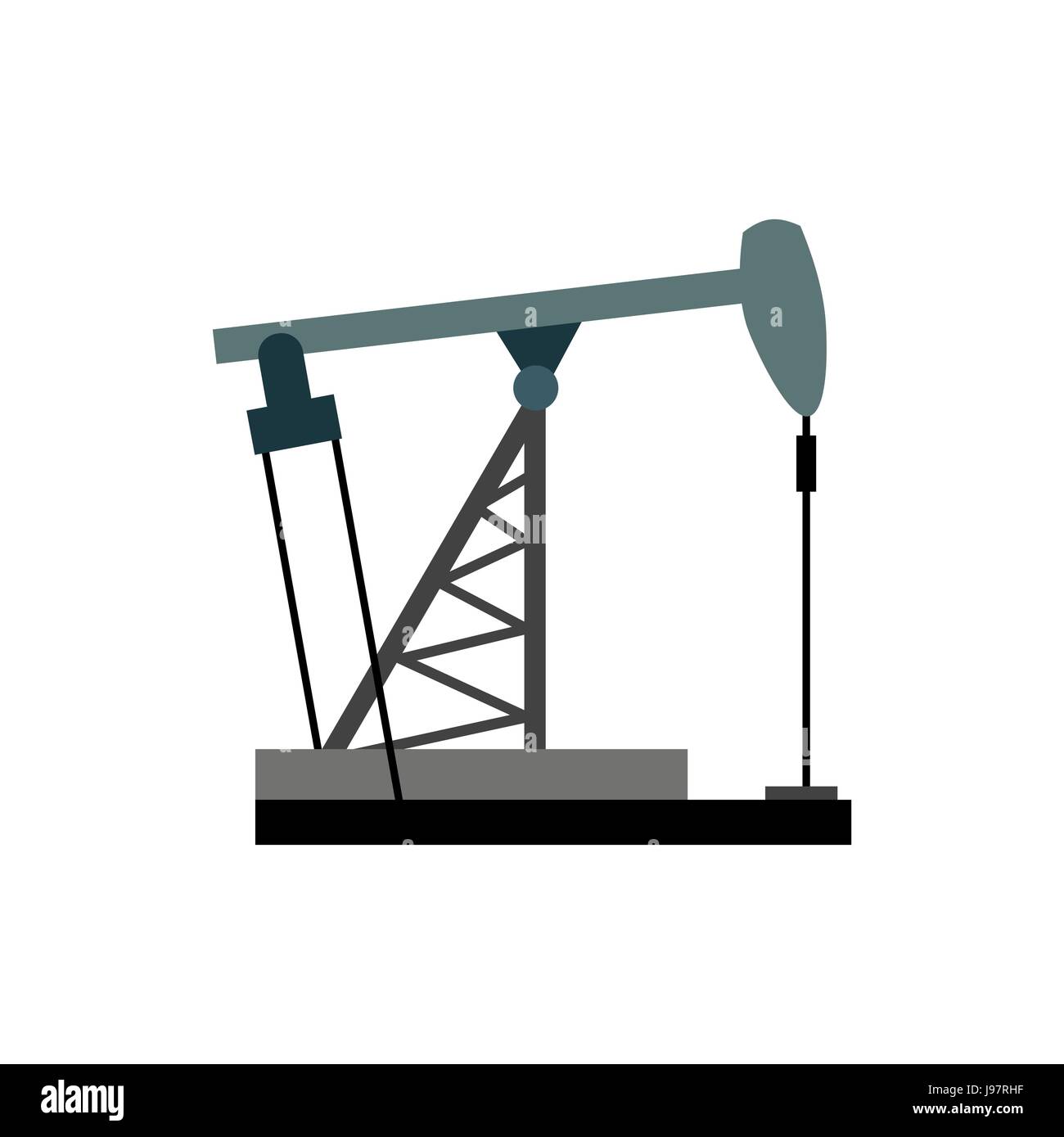 Oil rig. Oil pumps illustration vector. Equipment for the oil industry ...