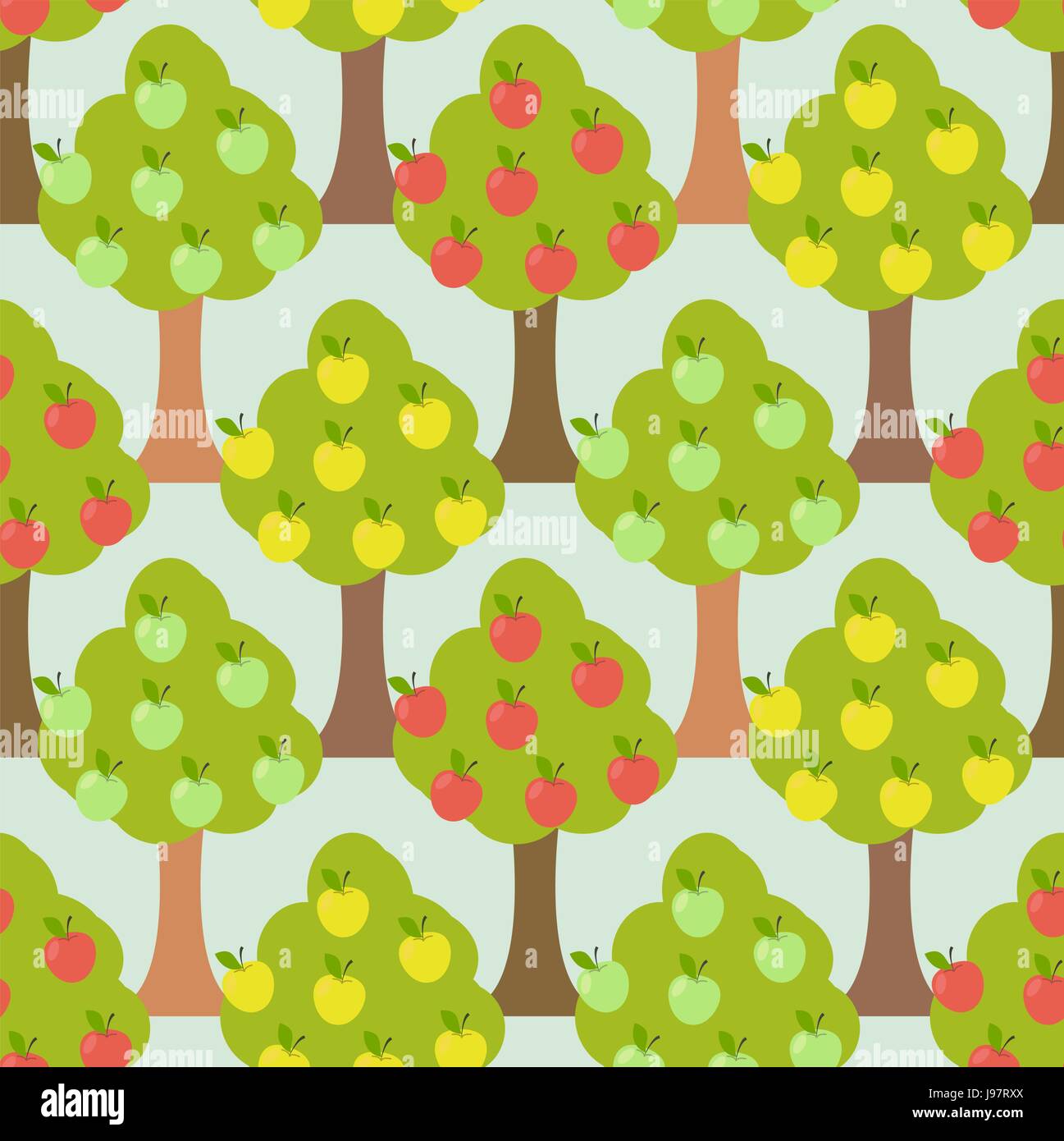 Beautiful orchard Stock Vector Images - Alamy