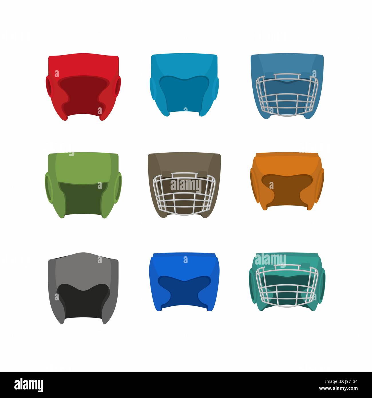 Boxing helmet isolated vector vectors Stock Vector Images - Alamy
