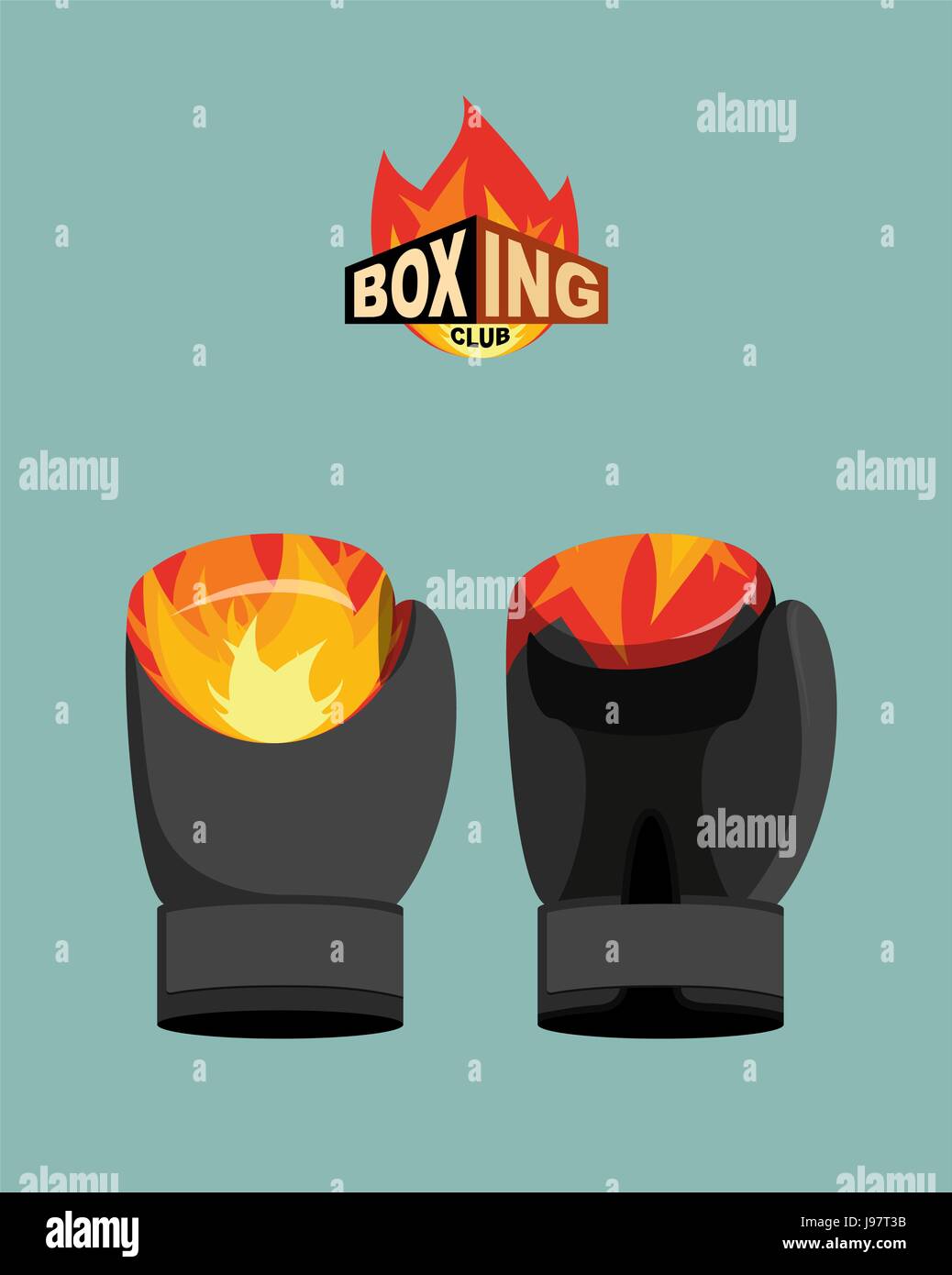 Hand gloves fire Stock Vector Images - Alamy