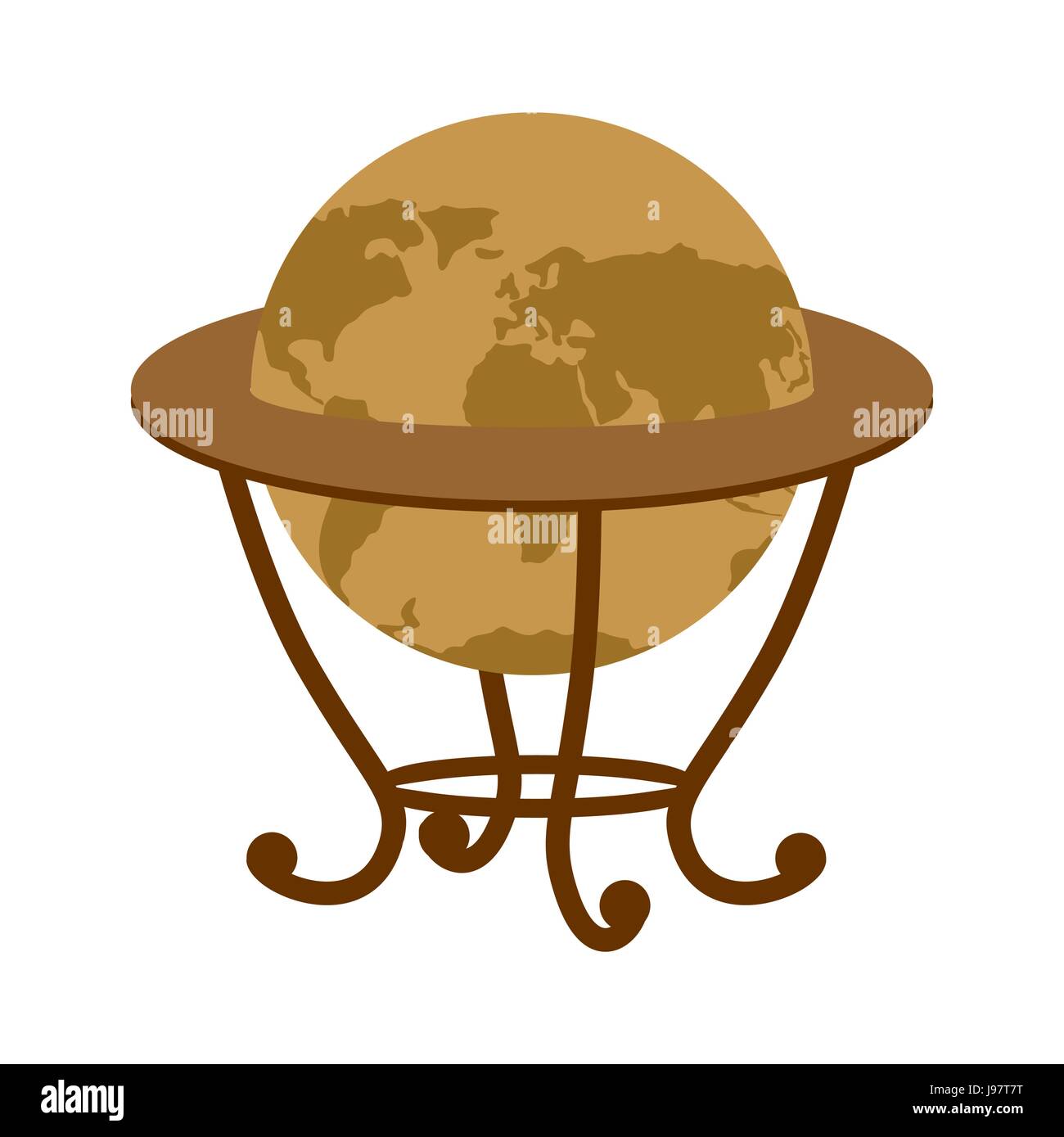 Close up antique world map Stock Vector Images - Alamy