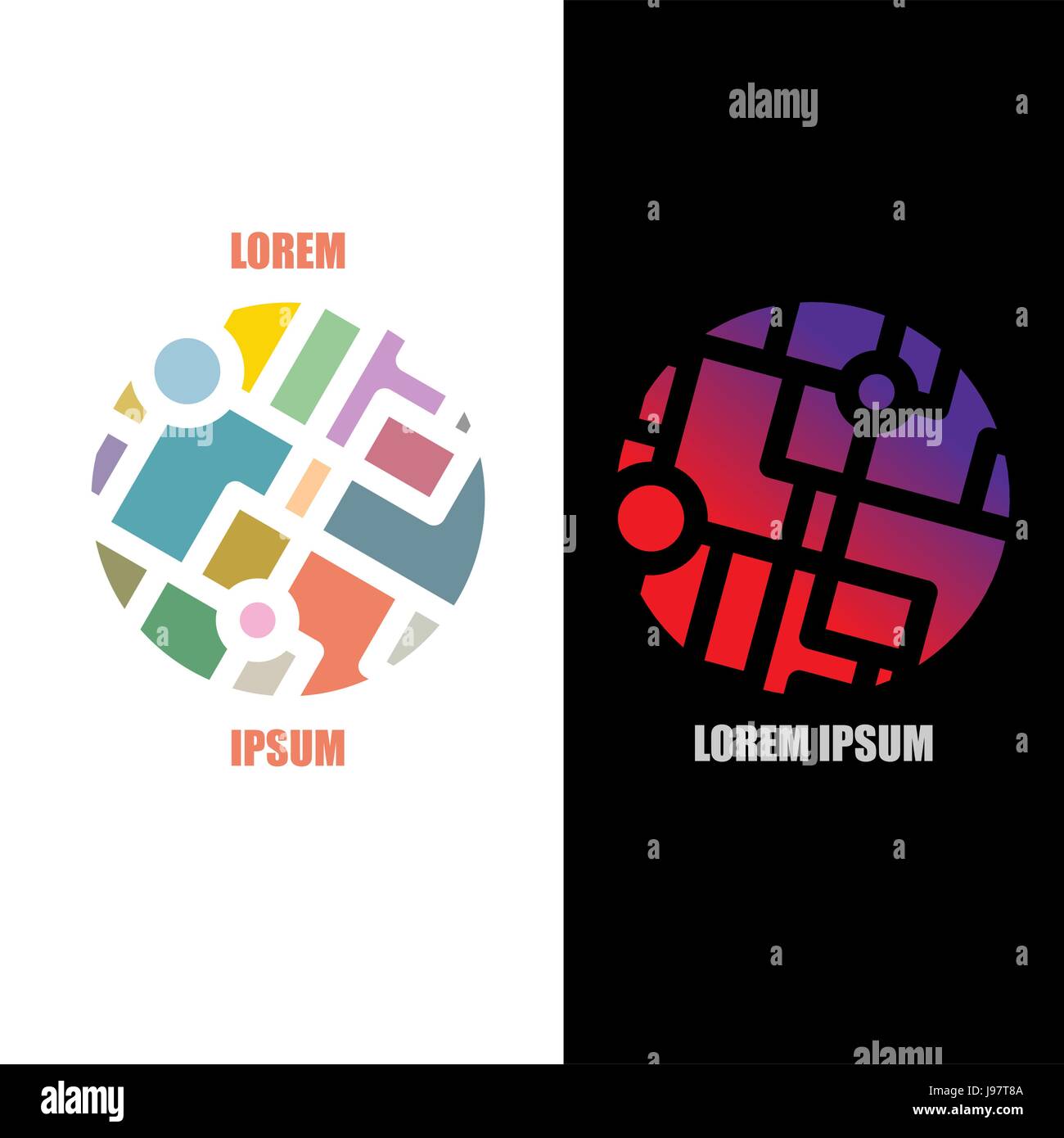 Circle and circular logos Stock Vector Images - Alamy