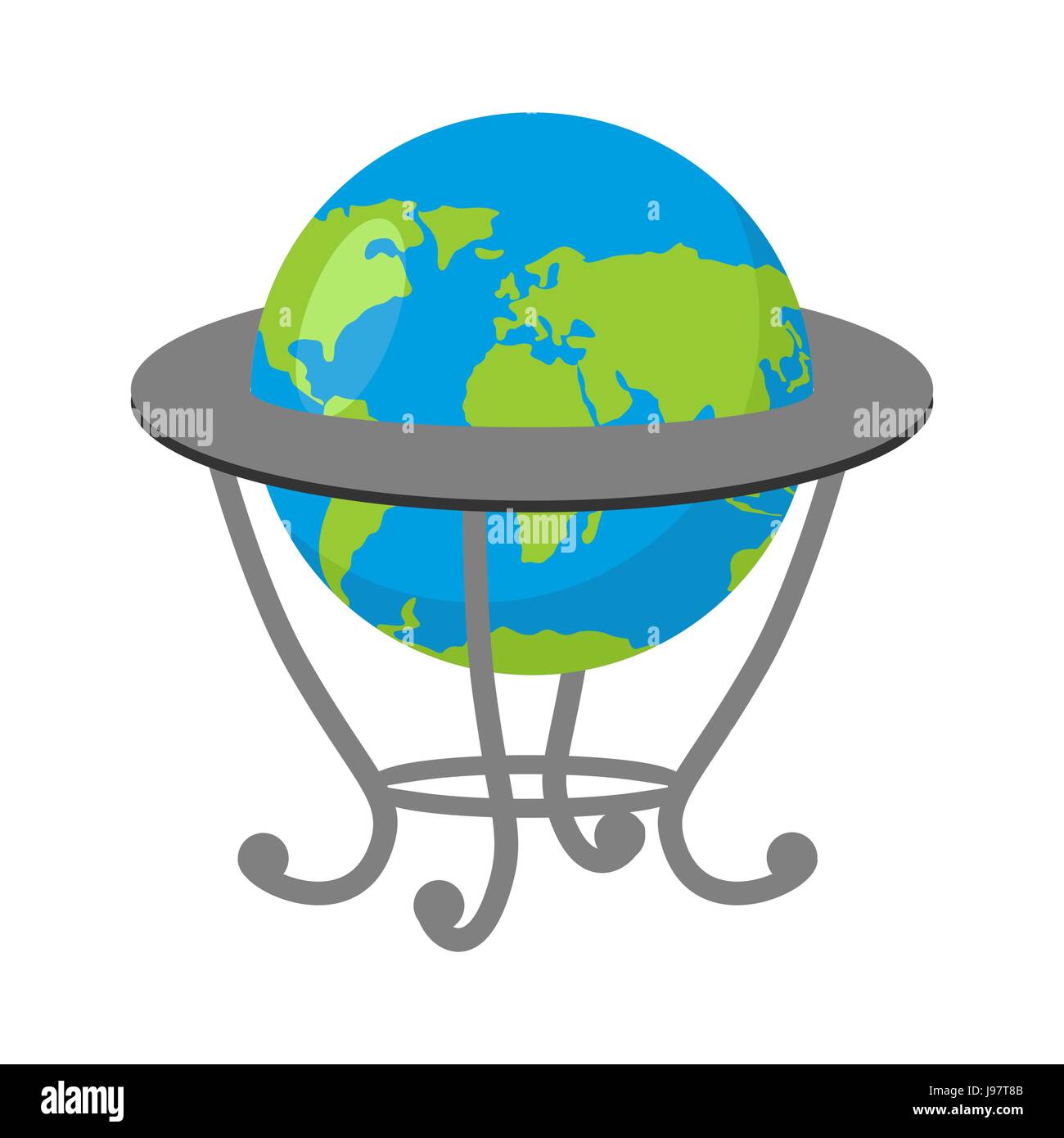 Cartoon Globe On Stand : B&w cartoon clipart drawing of a globe of the ...