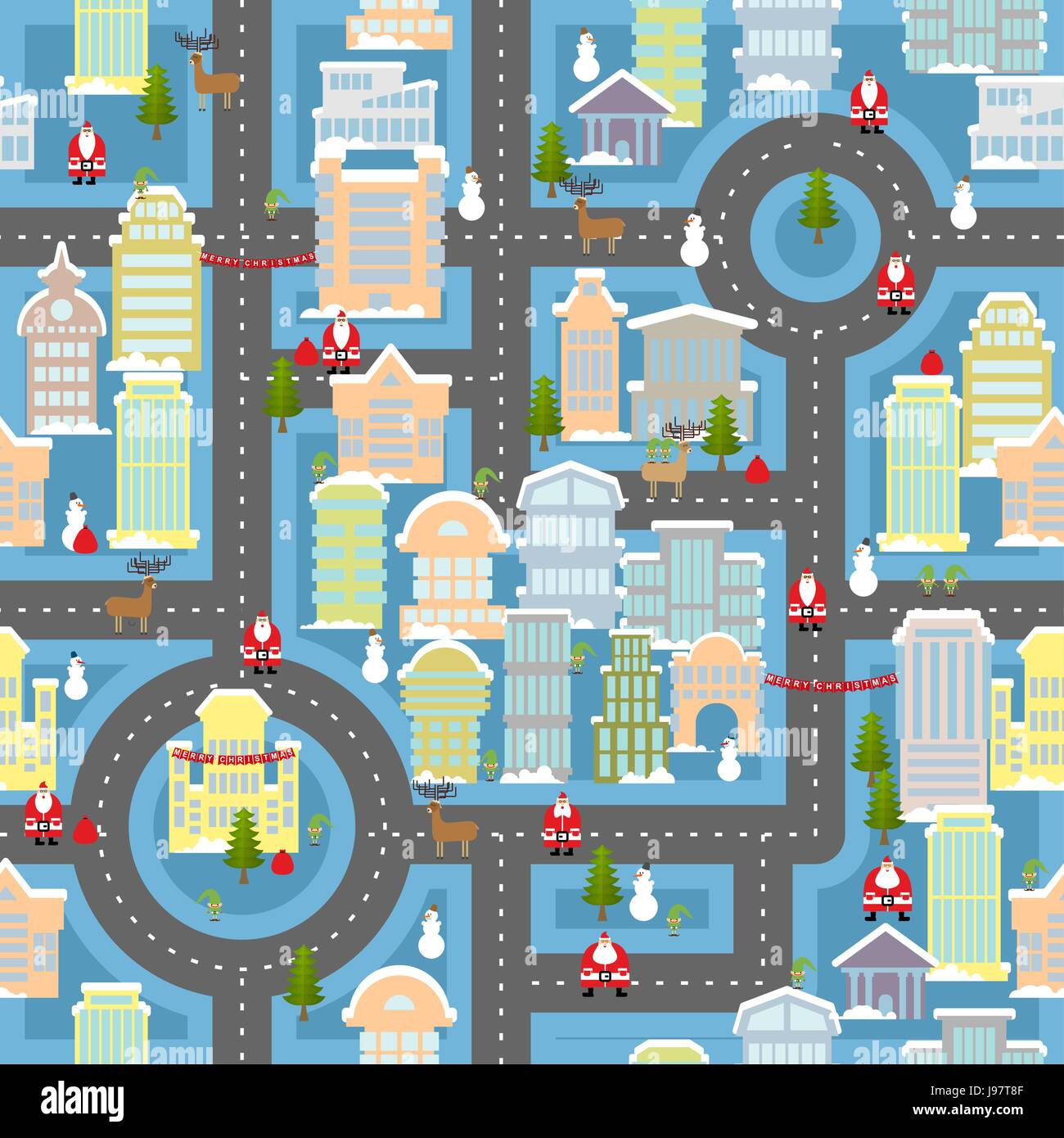 Elves town Stock Vector Images - Alamy