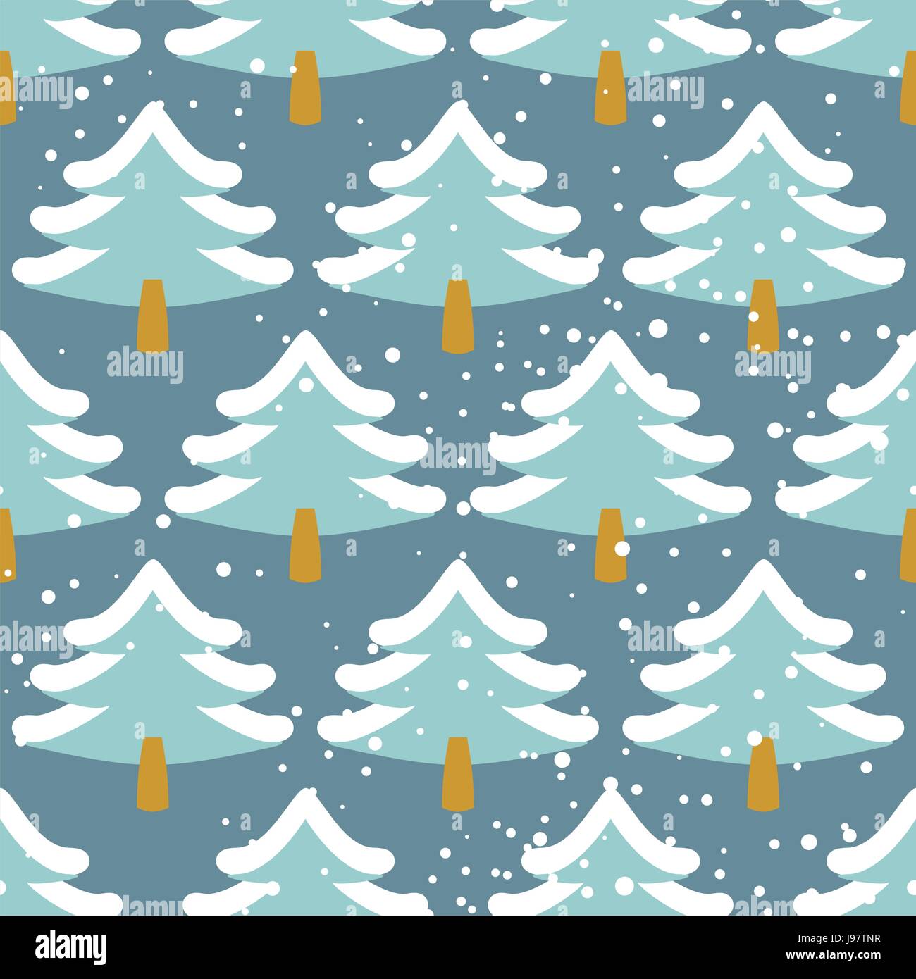 Green snow covered pine trees Stock Vector Images - Alamy