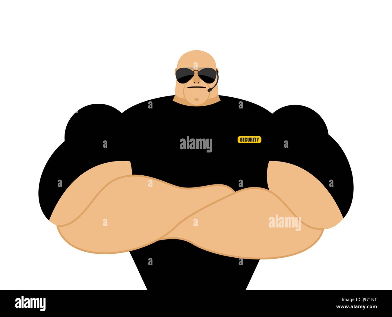 Security guards at door Stock Vector Images - Alamy