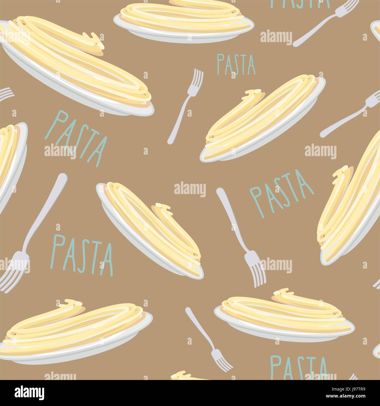 Spaghetti pasta with vegetables Stock Vector Images - Alamy