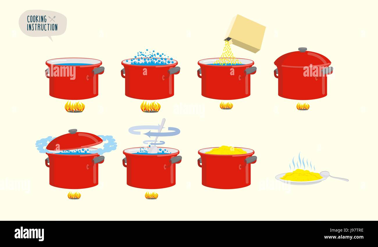 Cooking instructions Stock Vector Images - Alamy