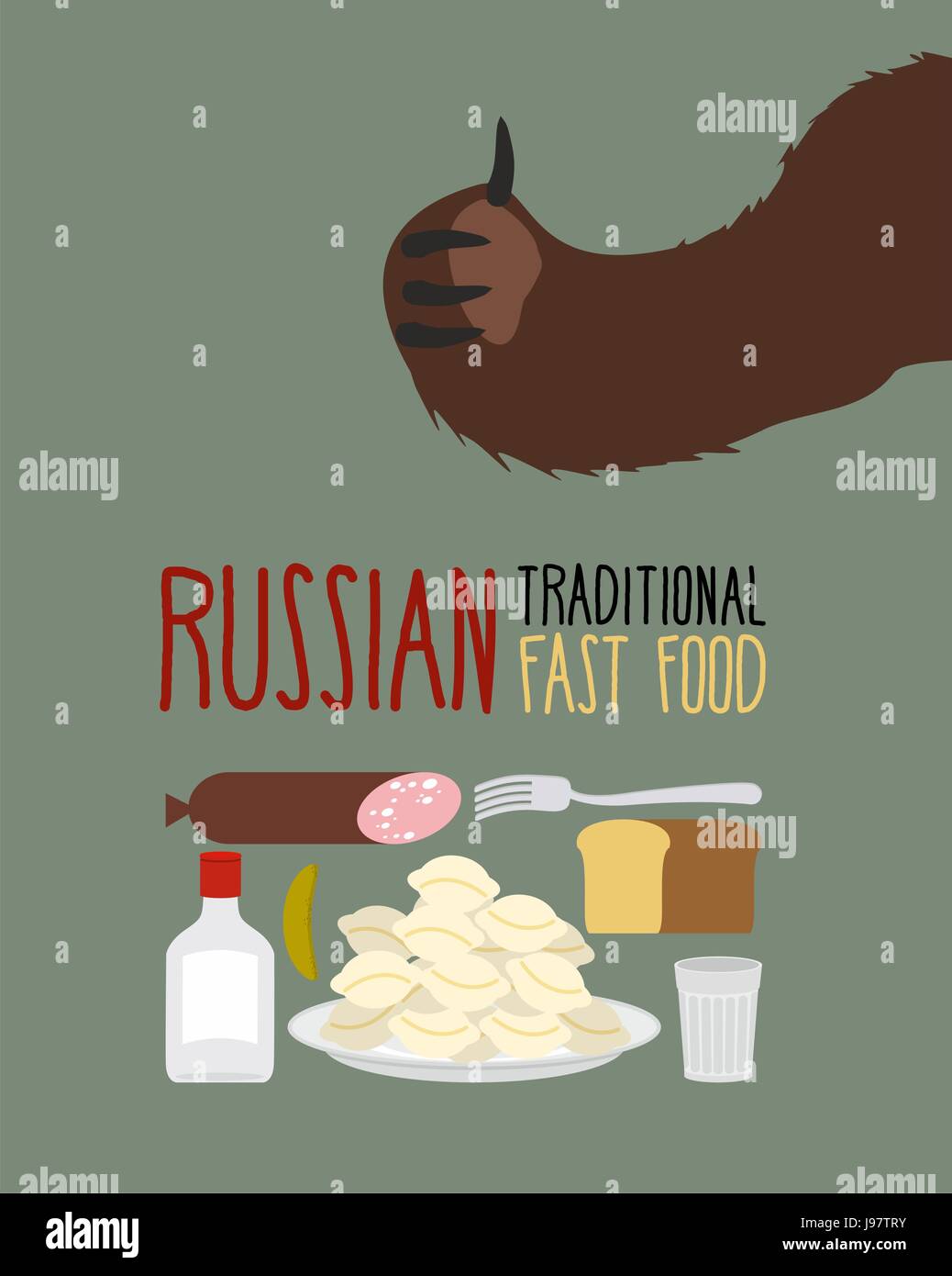 Ukrainian fast food Stock Vector Images - Alamy