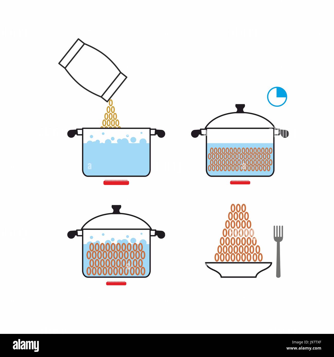 Cooking instructions Cut Out Stock Images & Pictures - Alamy