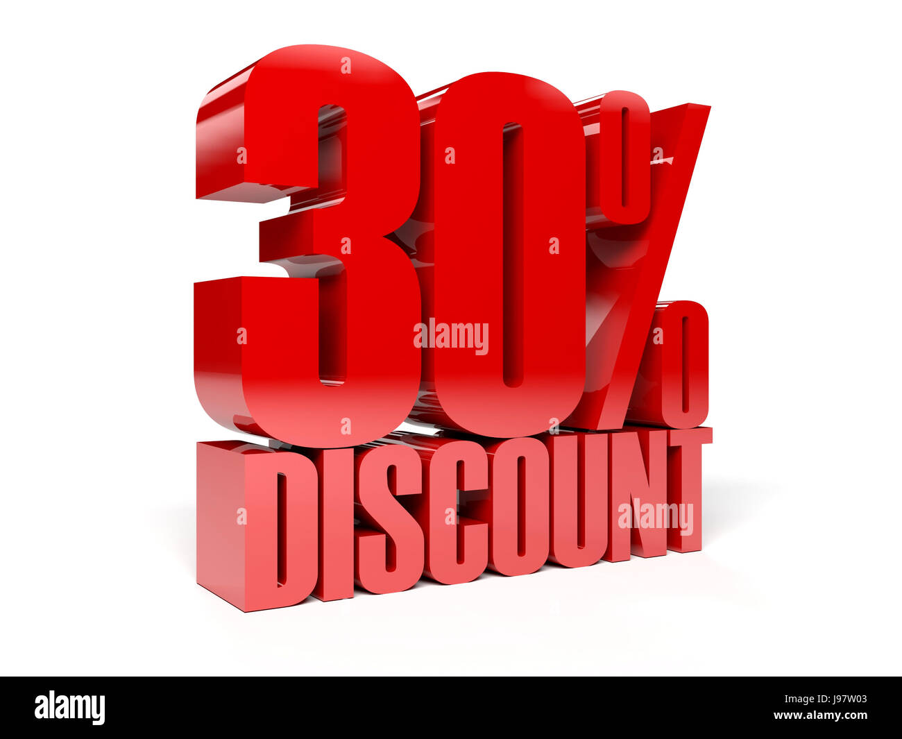30 percent discount. Concept 3D illustration Stock Photo - Alamy