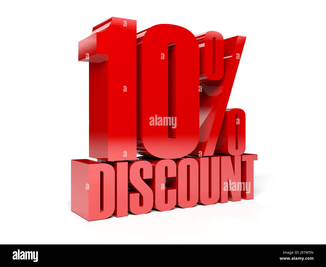 10 percent discount. Concept 3D illustration Stock Photo - Alamy