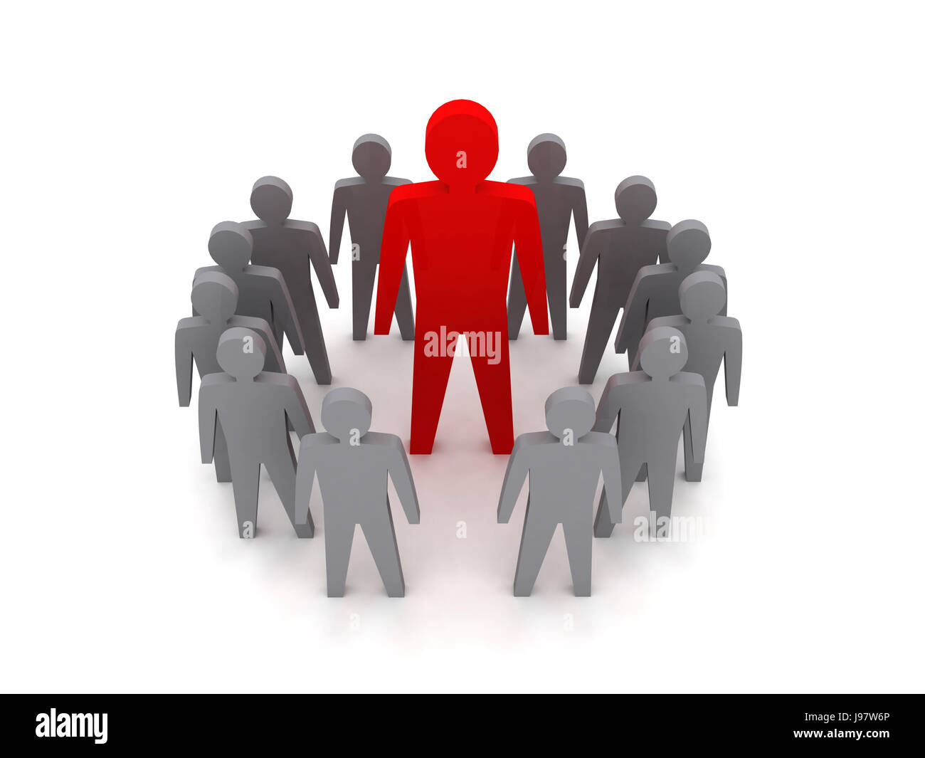 3d team leader boss company red teamwork hi-res stock photography and ...
