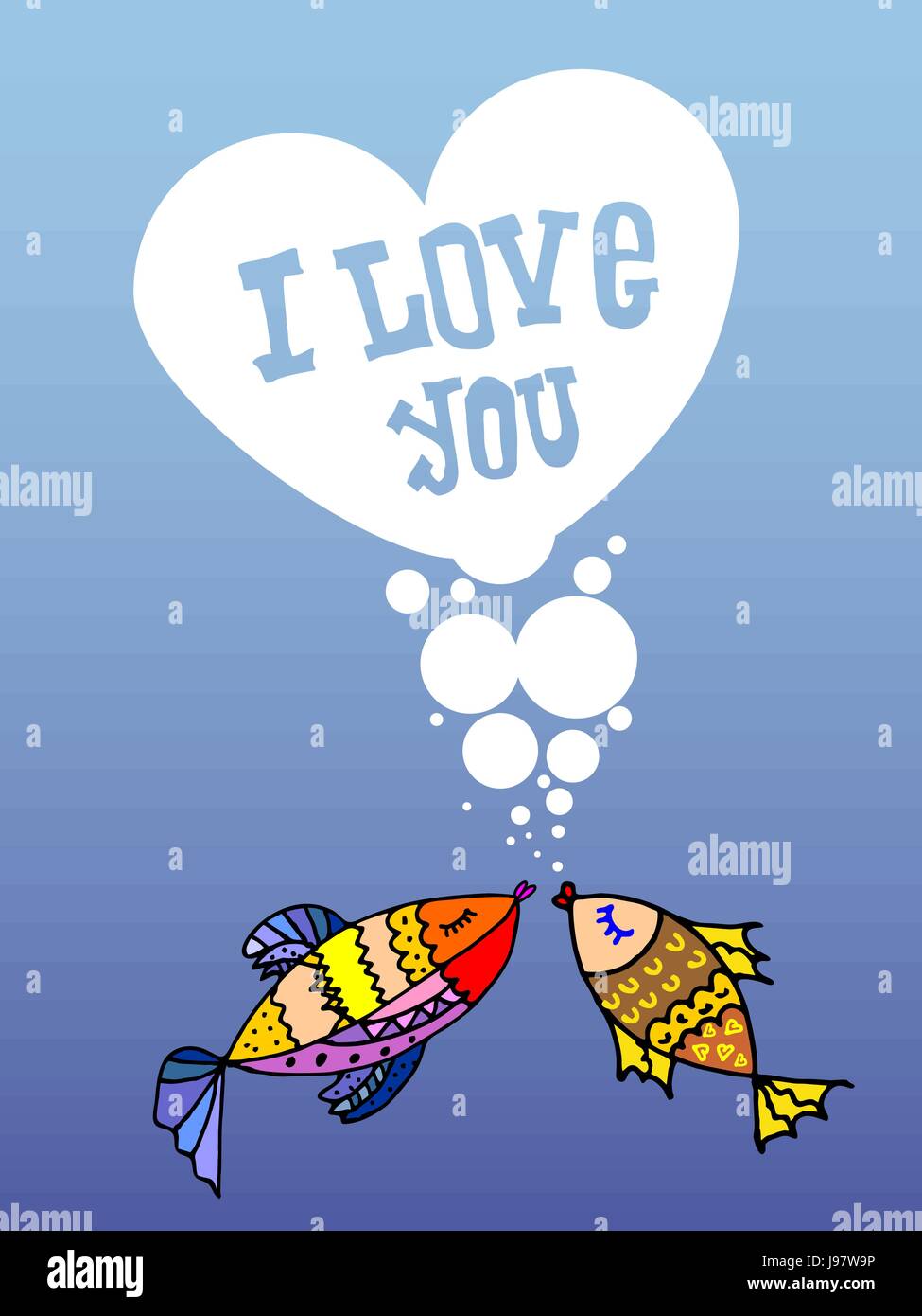 I love fish hi-res stock photography and images - Alamy