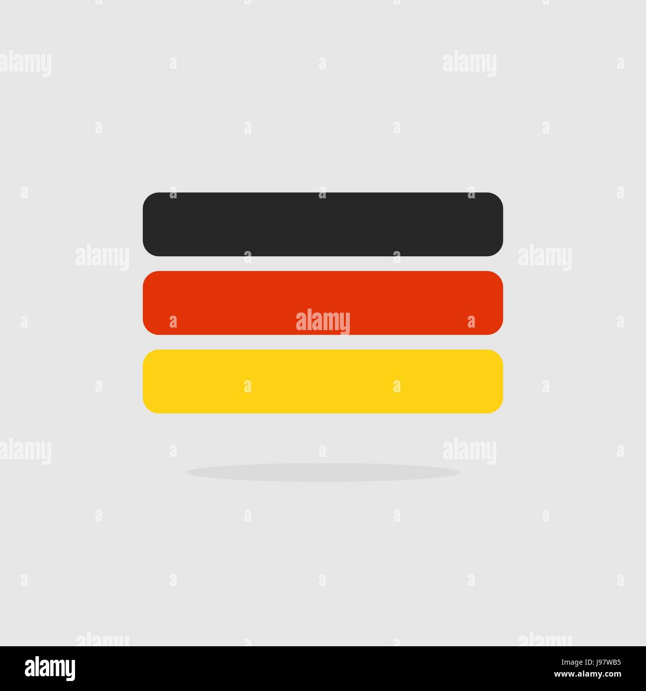 Germany flag, stylized Flag German of geometrical elements. Vector ...