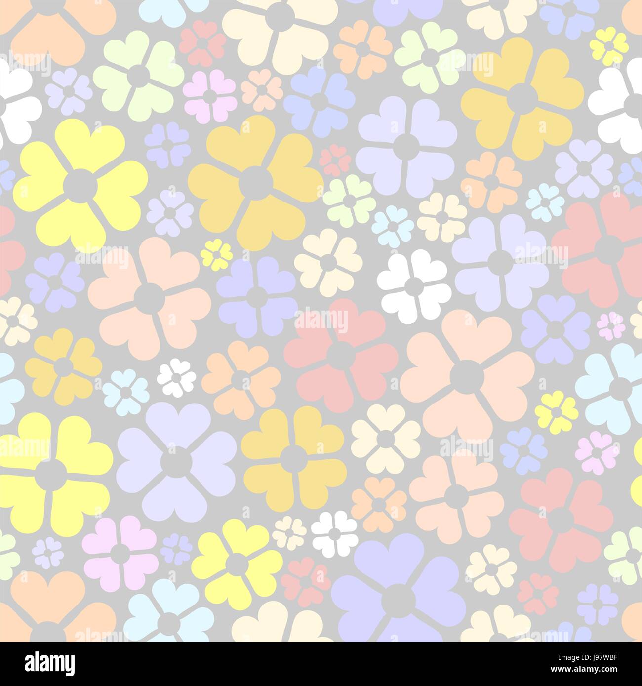 Seamless floral pattern. Flowers vector background Stock Vector Image ...