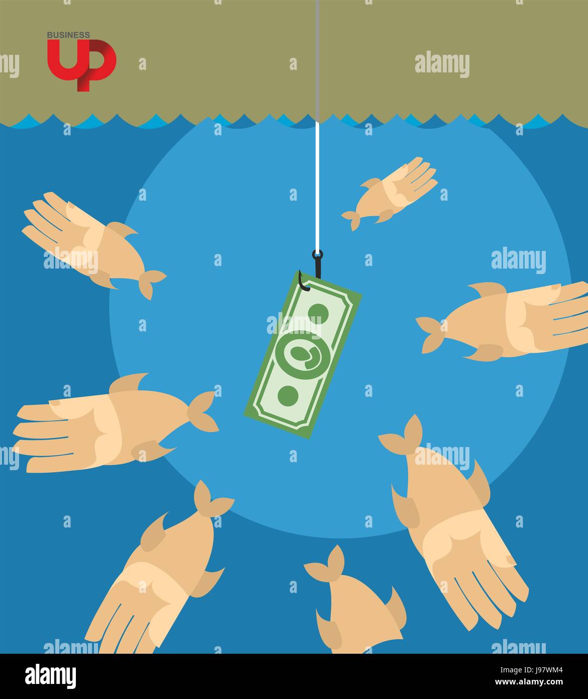 Fish pay Stock Vector Images - Alamy