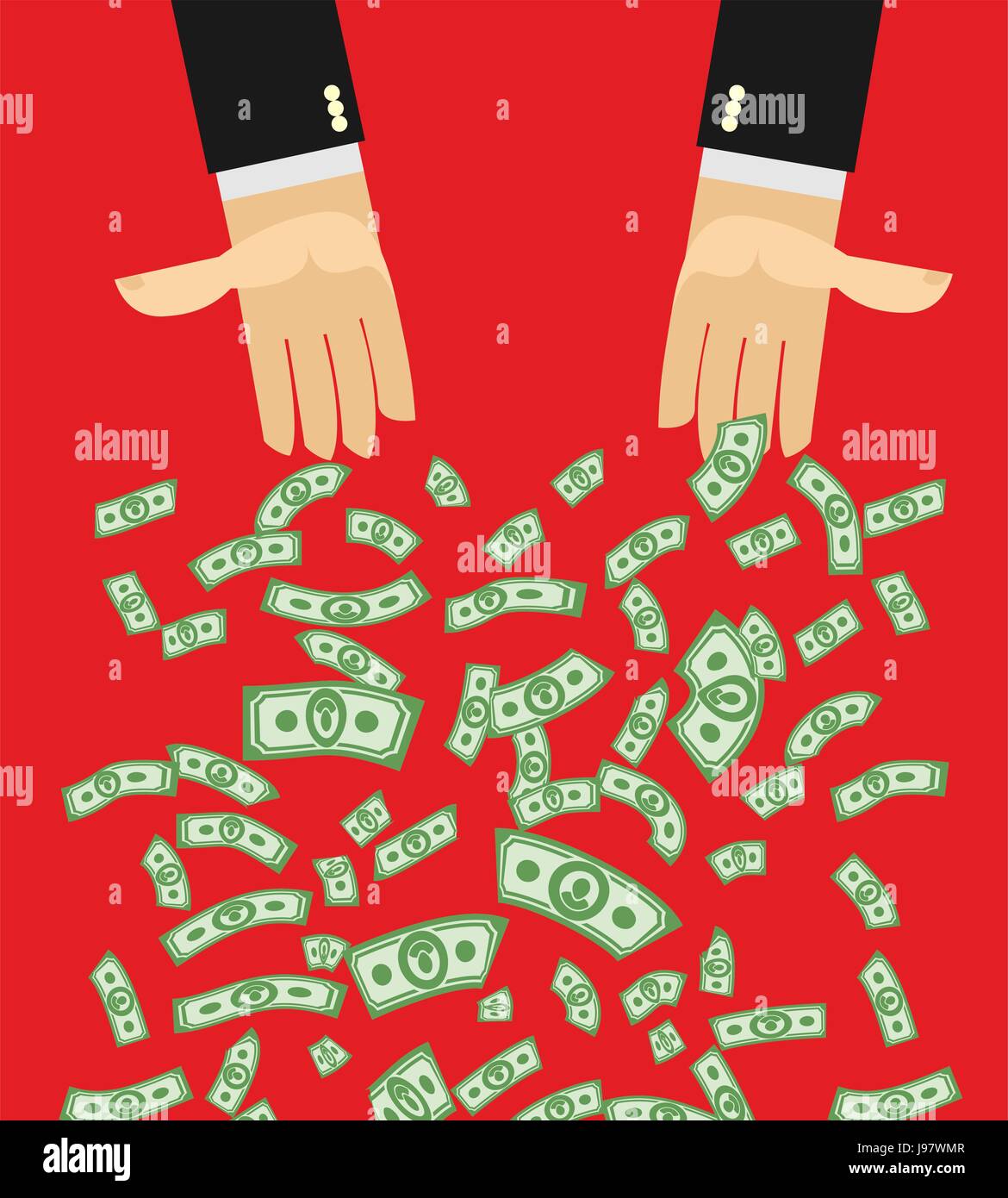 Money fly coin icon Stock Vector Images - Alamy