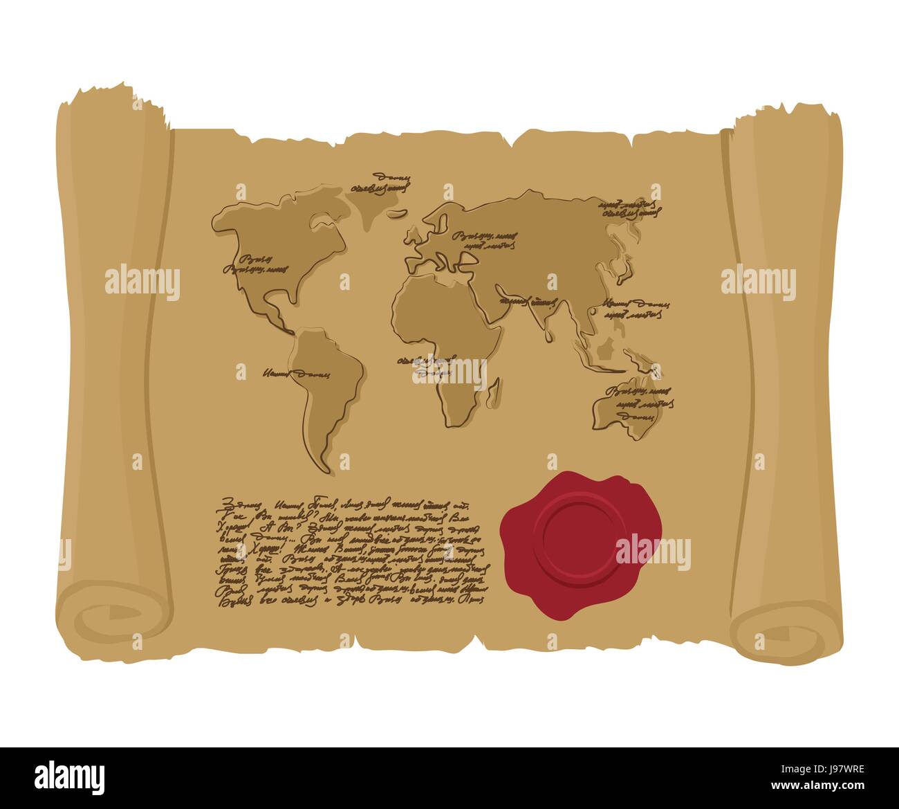 Archaic world map hi-res stock photography and images - Alamy