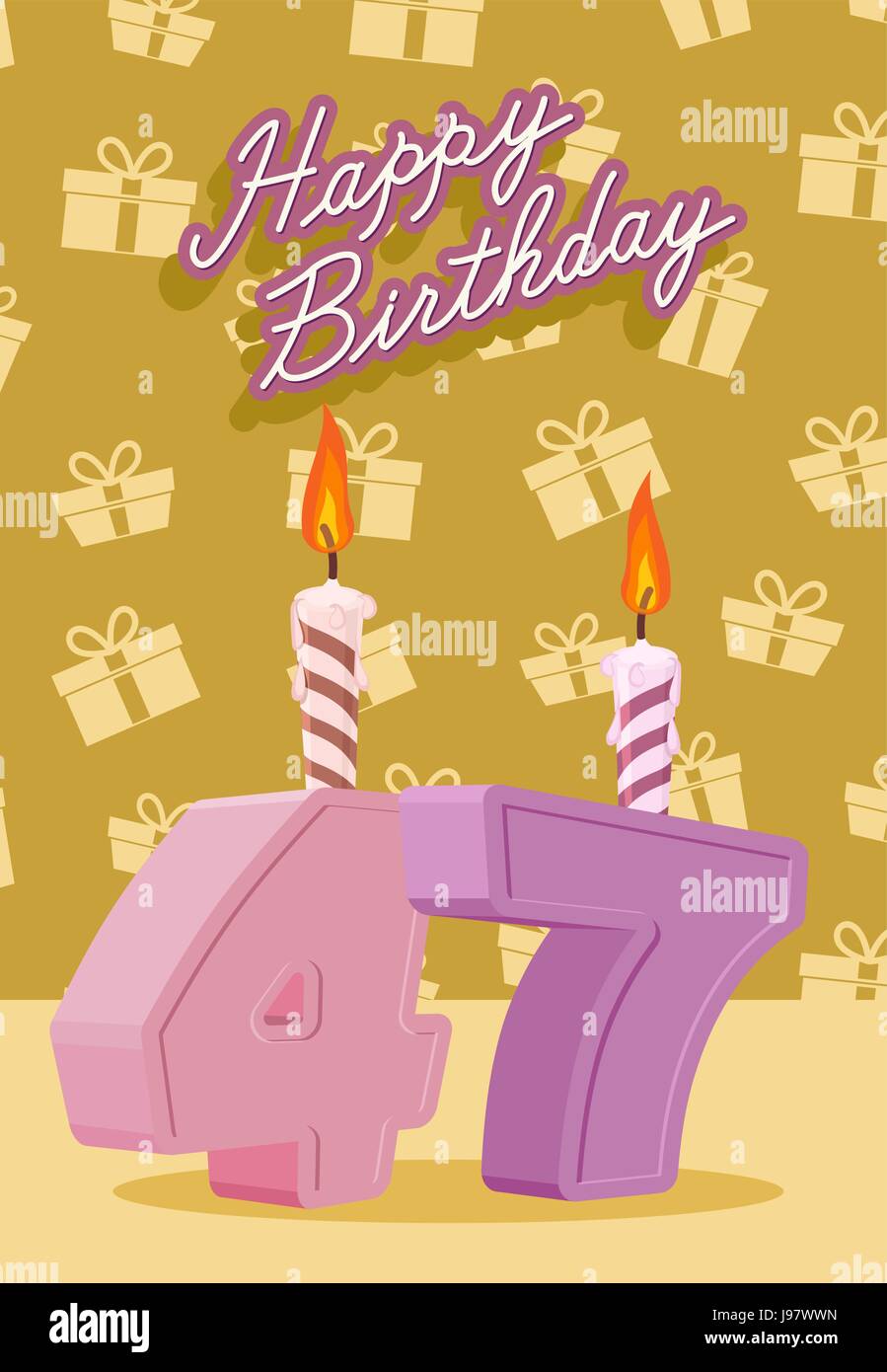 Birthday 47 Stock Vector Images - Alamy