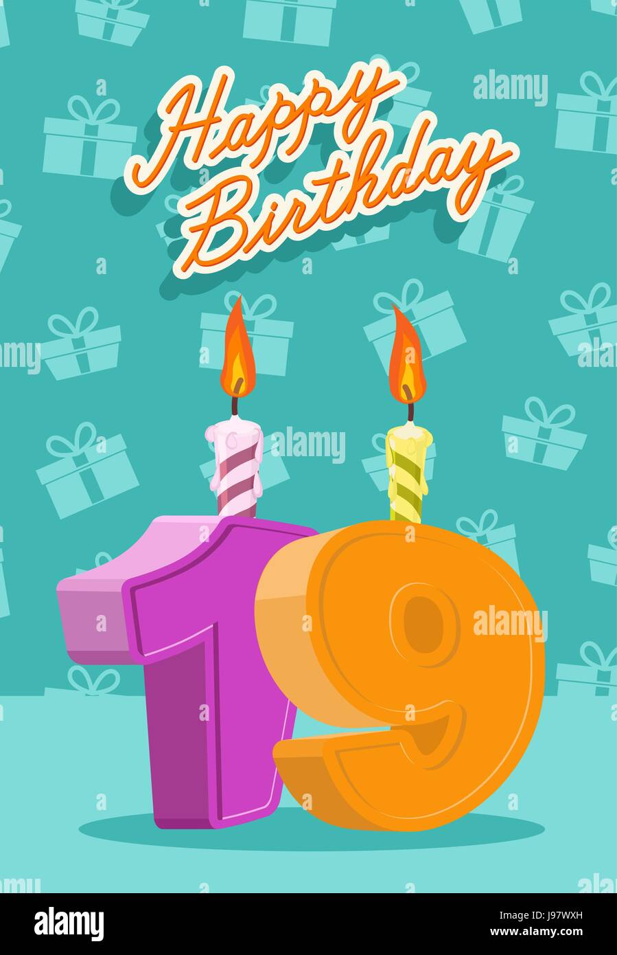 Number 19 Stock Vector Images - Alamy