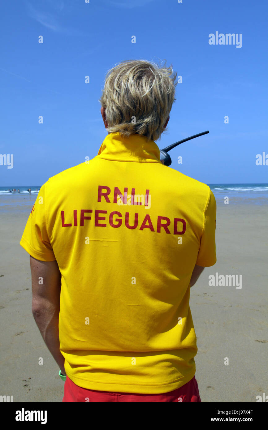 Lifeguard on call Stock Photo - Alamy