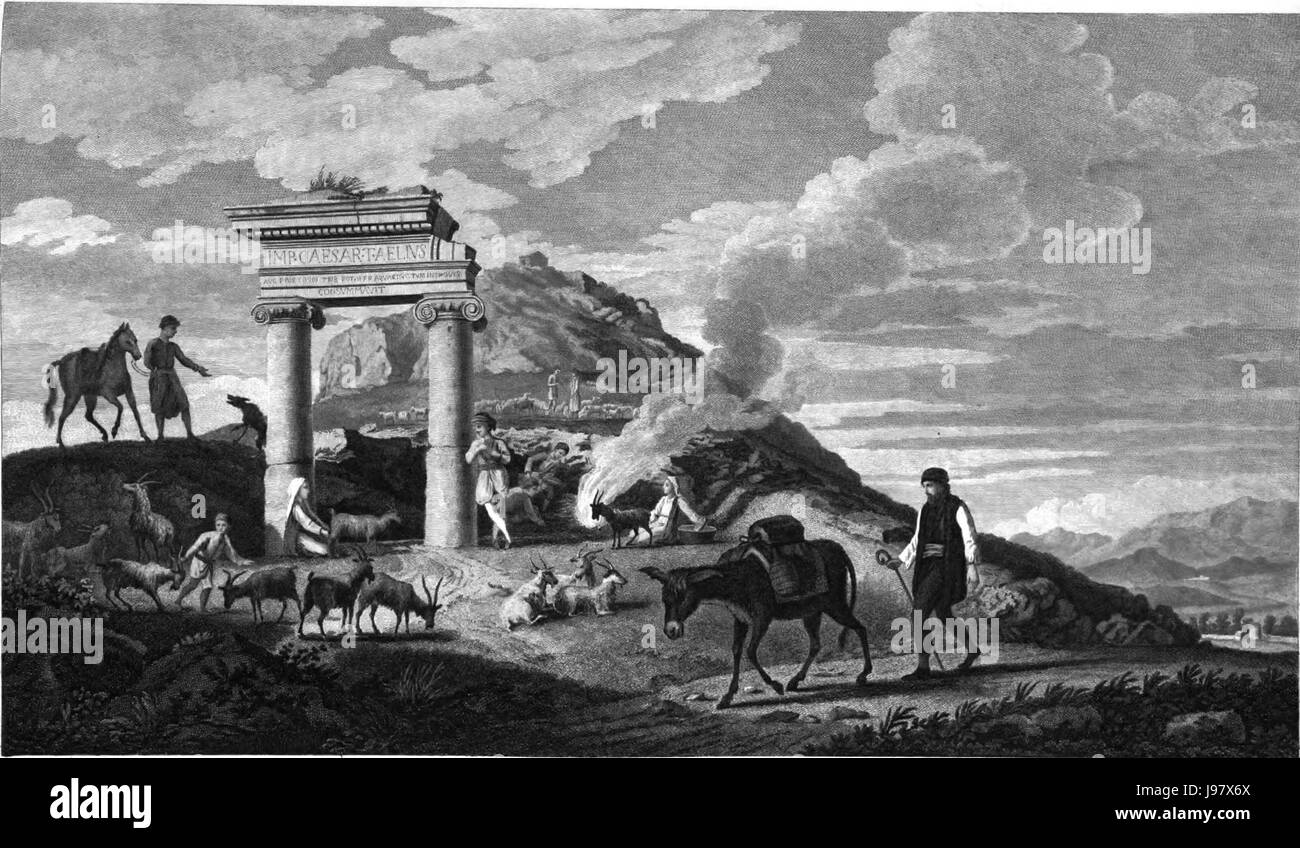 The Aqueduct of Hadrian by James Athenian Stuart Stock Photo - Alamy