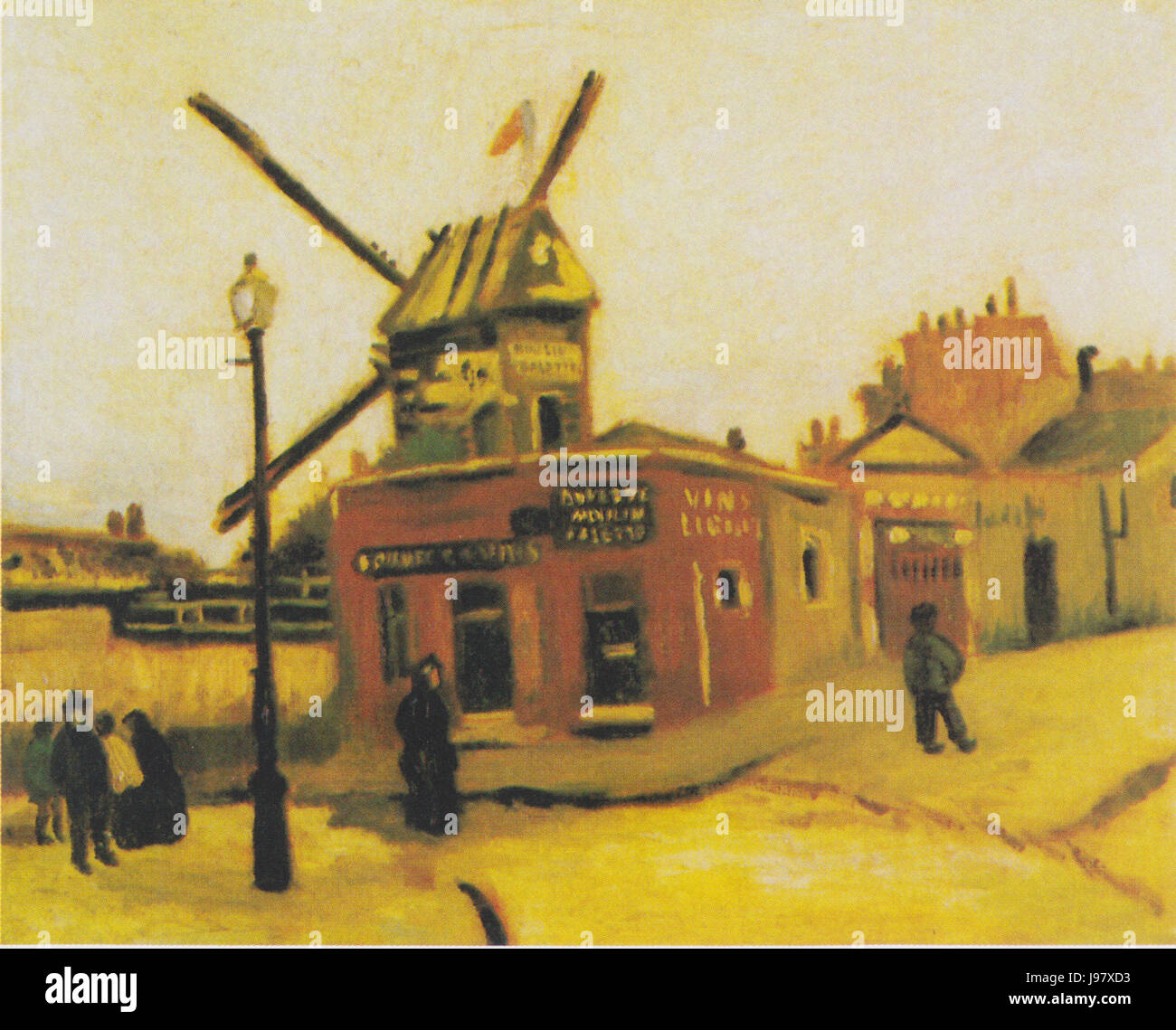 Le Moulin de la Galette is a painting by Vincent van Gogh depicting a ...
