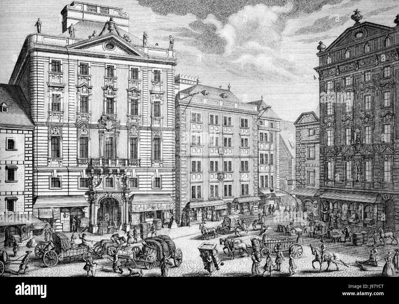 Wien Schmidlinsches Haus 1733 Stock Photo - Alamy