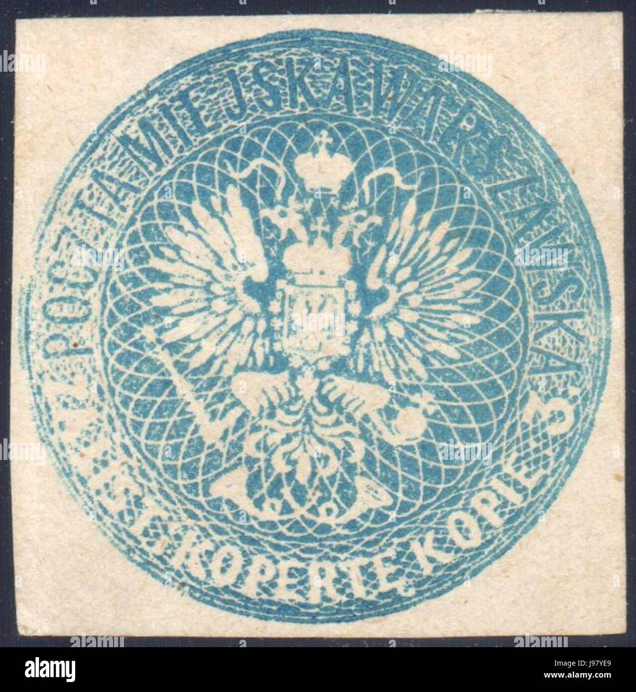 Warsaw 1860 cut square Stock Photo - Alamy