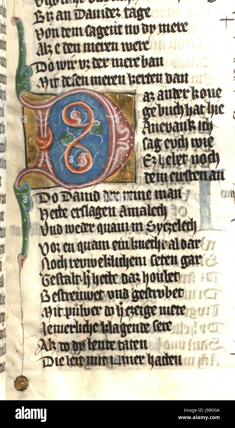 Weltchronik Fulda Aa88 255r detail Stock Photo - Alamy