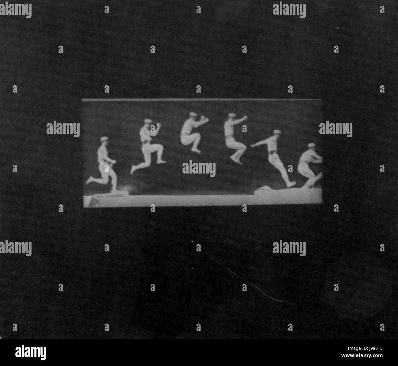 'Weitsprung' is a German term for long jump. The 1883 photograph or ...