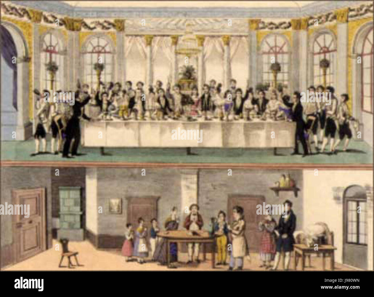 Zu ebener Erde und erster Stock Stock Photo - Alamy