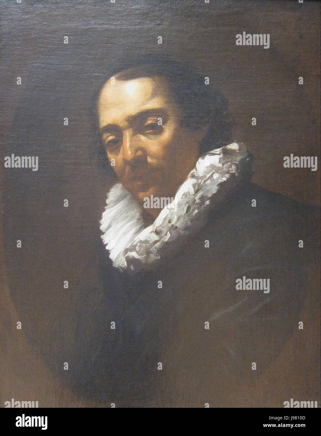 An oil painting titled 'Portrait of a Gentleman' by Simon Vouet ...