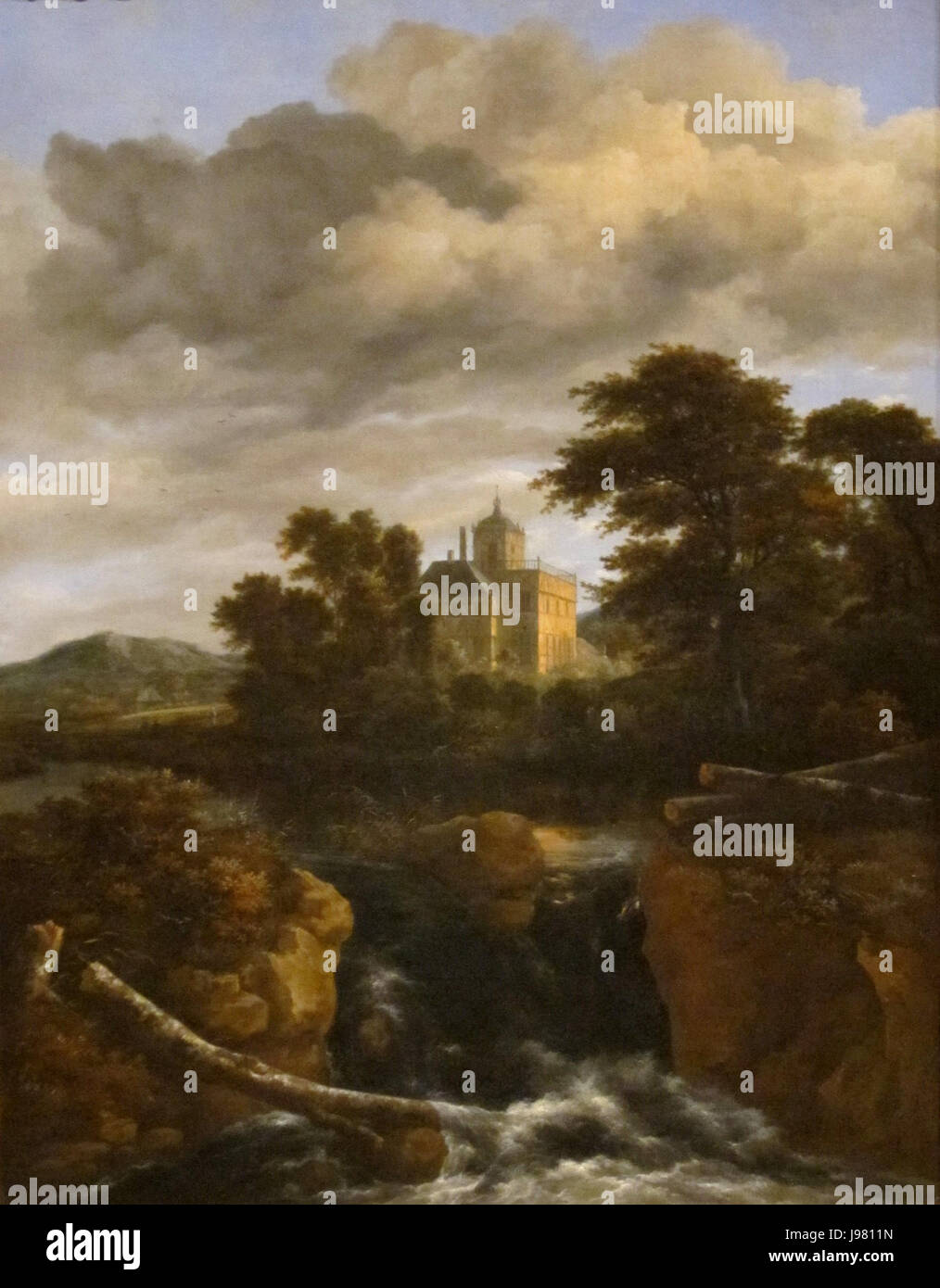 'Landscape with a Waterfall and Castle' by Jacob van Ruisdael, Dayton ...