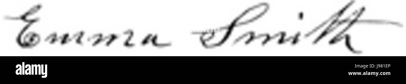'Emma Smith signature' refers to the signature of a person named Emma ...