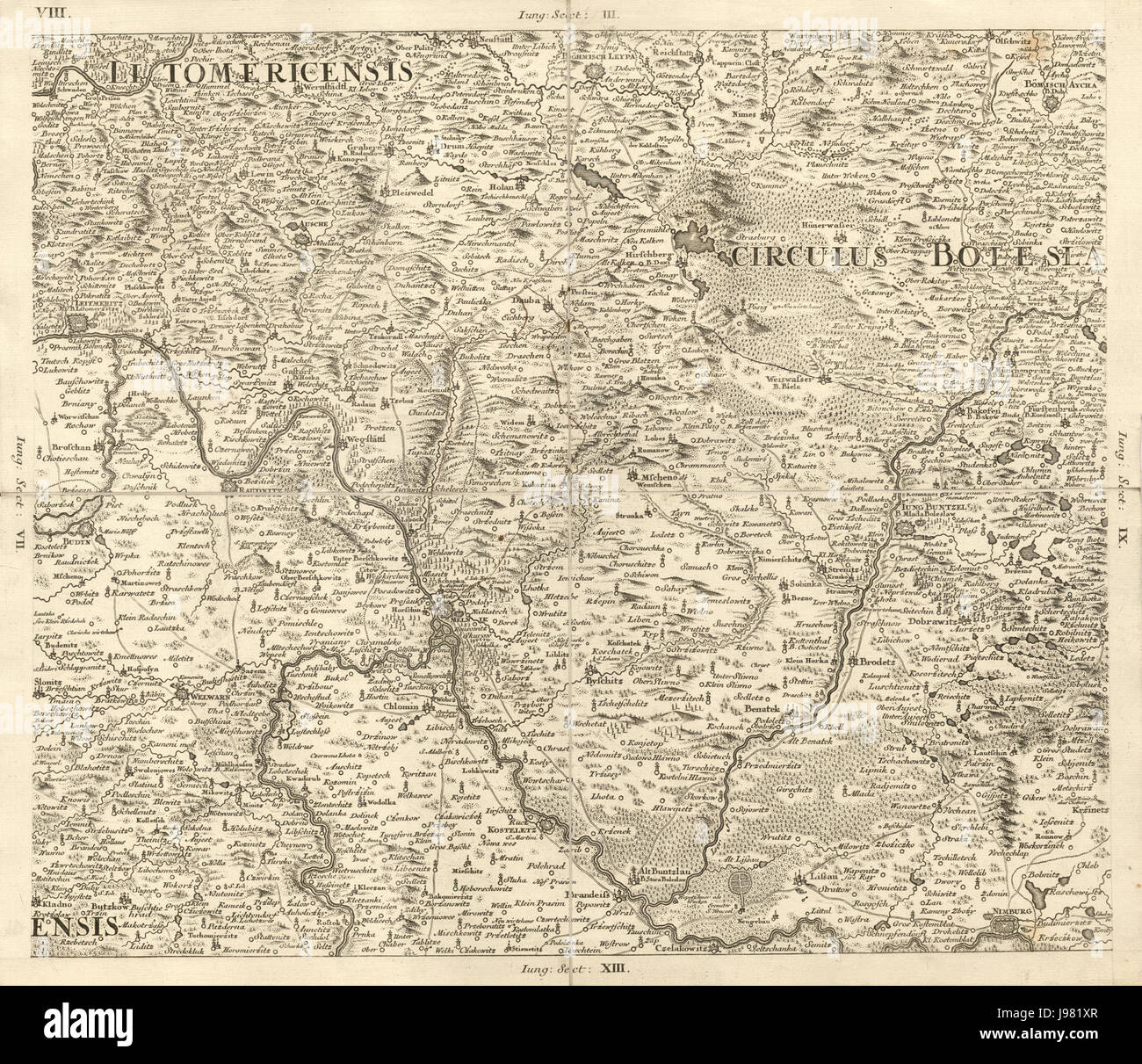 Mullerova mapa Cech 08 Stock Photo - Alamy