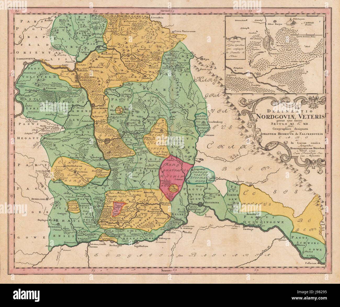 Historical map of bavaria hi-res stock photography and images - Alamy